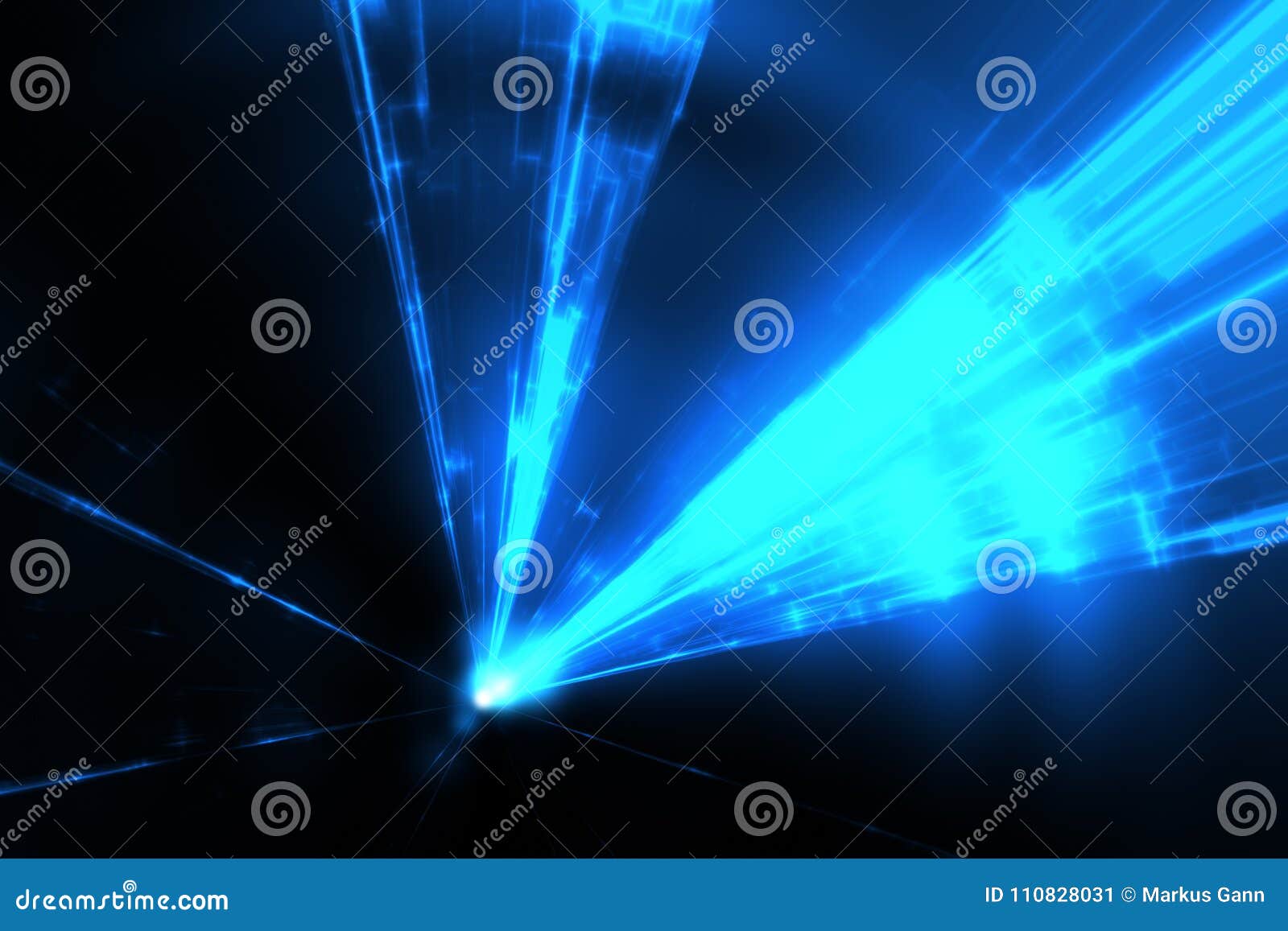 Rayos azules del laser imagen de archivo. Imagen de resplandor - 110828031