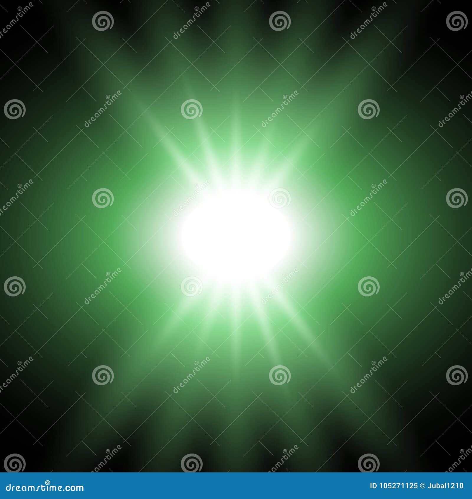 Rayos De La Luz, Color Verde Ilustración del Vector - Ilustración de ...