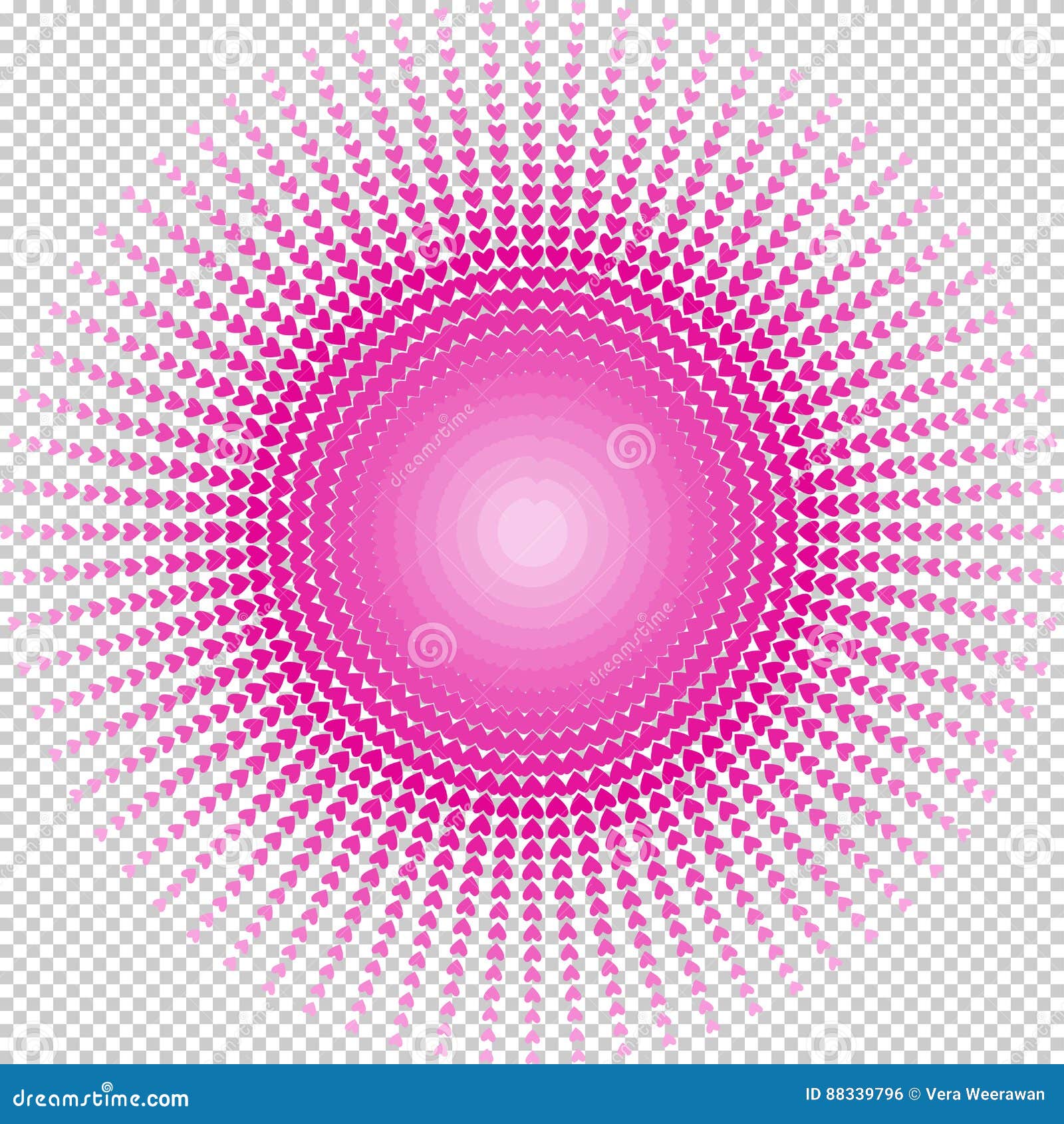 Rayos de los corazones ilustración del vector. Ilustración de iluminado ...