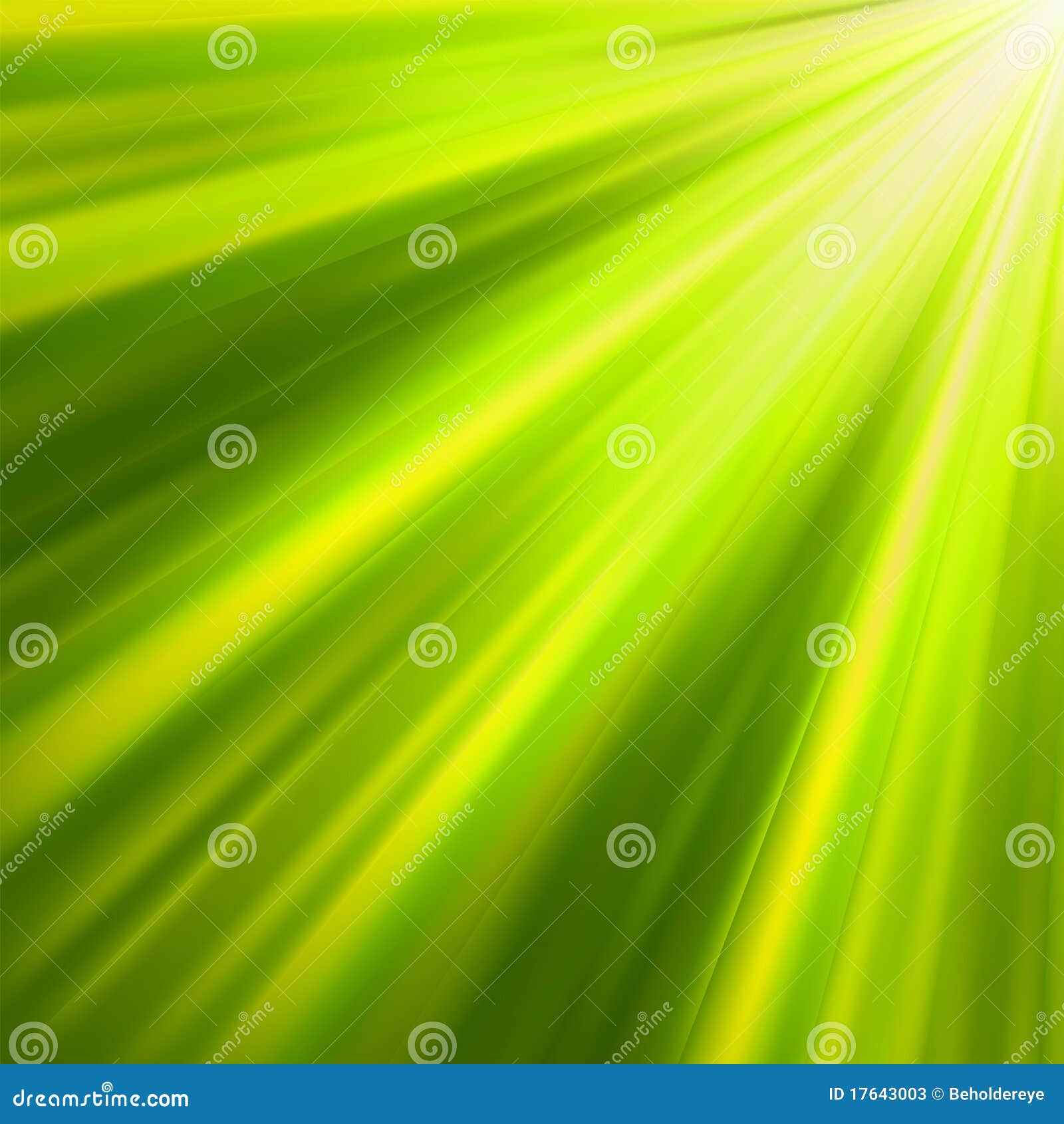 Rayos Luminosos Verdes. EPS 8 Ilustración del Vector - Ilustración de ...