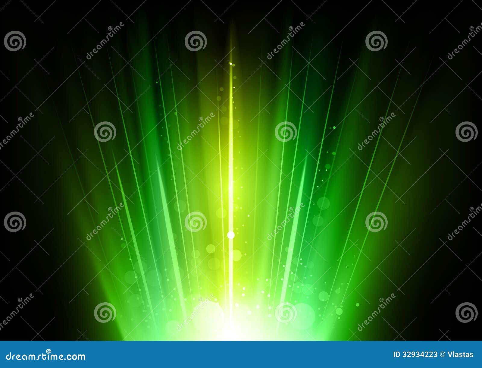 Rayos verdes ilustración del vector. Ilustración de iluminado - 32934223