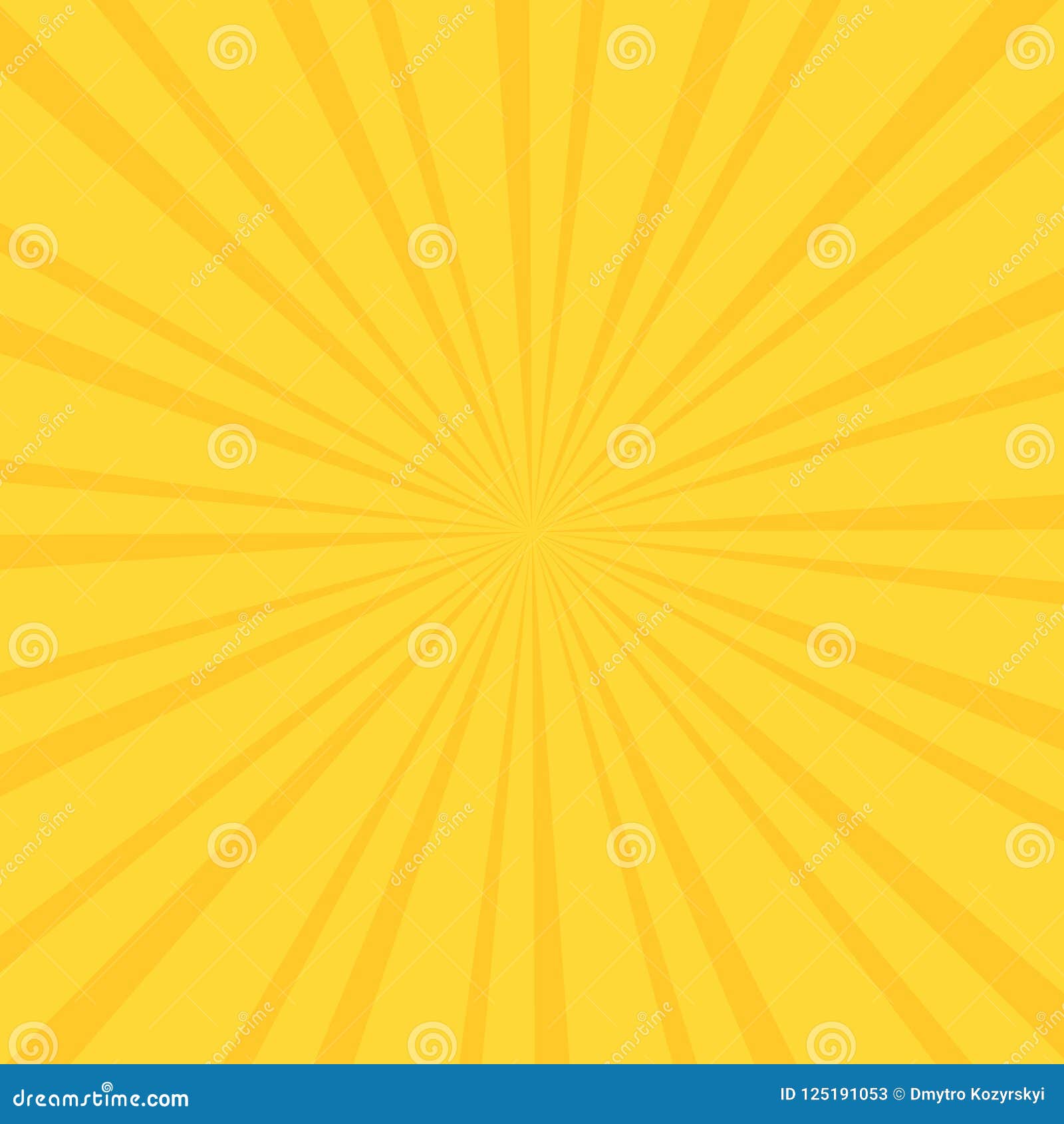 Rays Background. Illustration for Your Bright Beams Design. Sun Ray ...