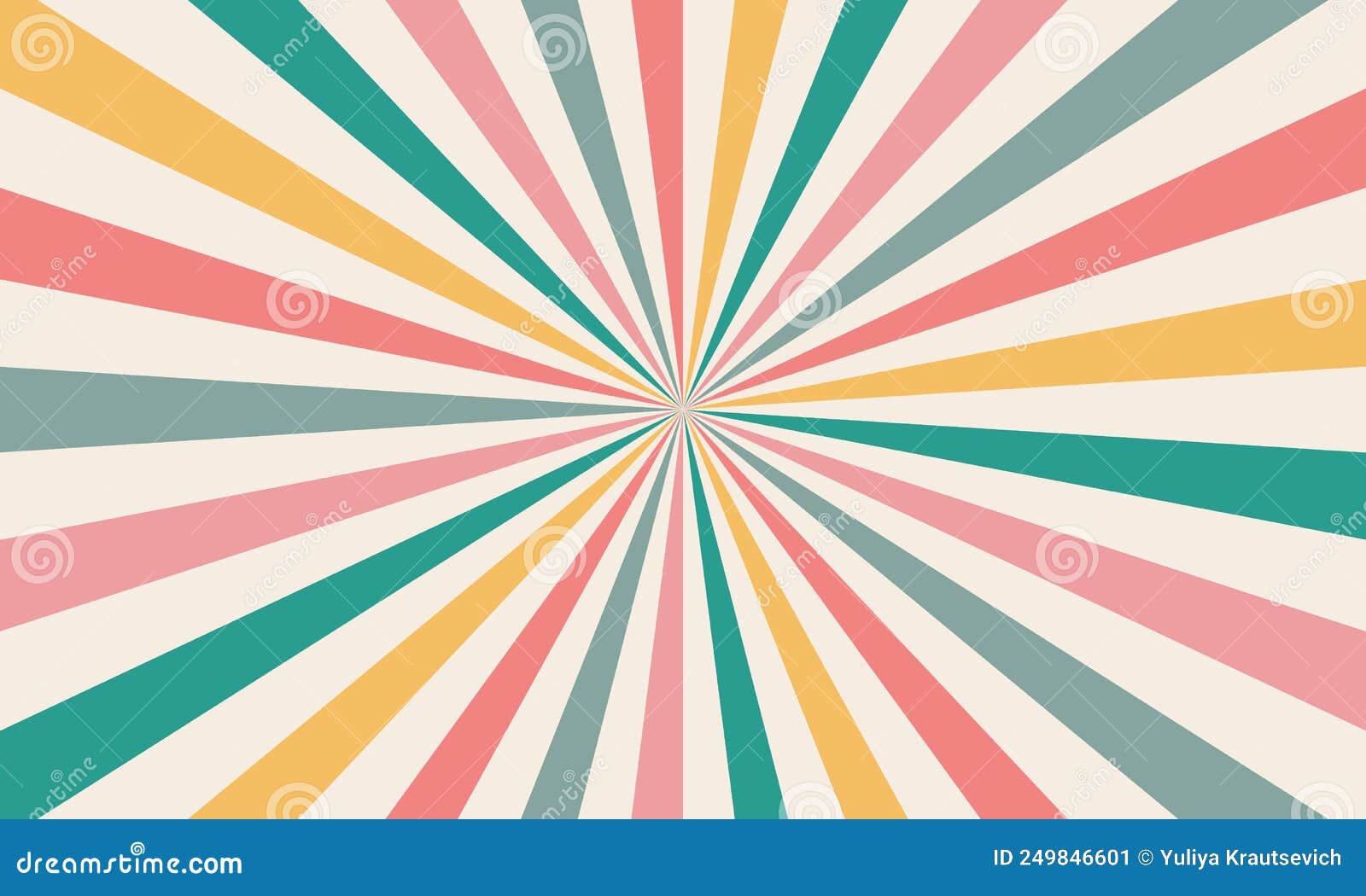 Rays Background in Retro Style. Stock Vector - Illustration of ...