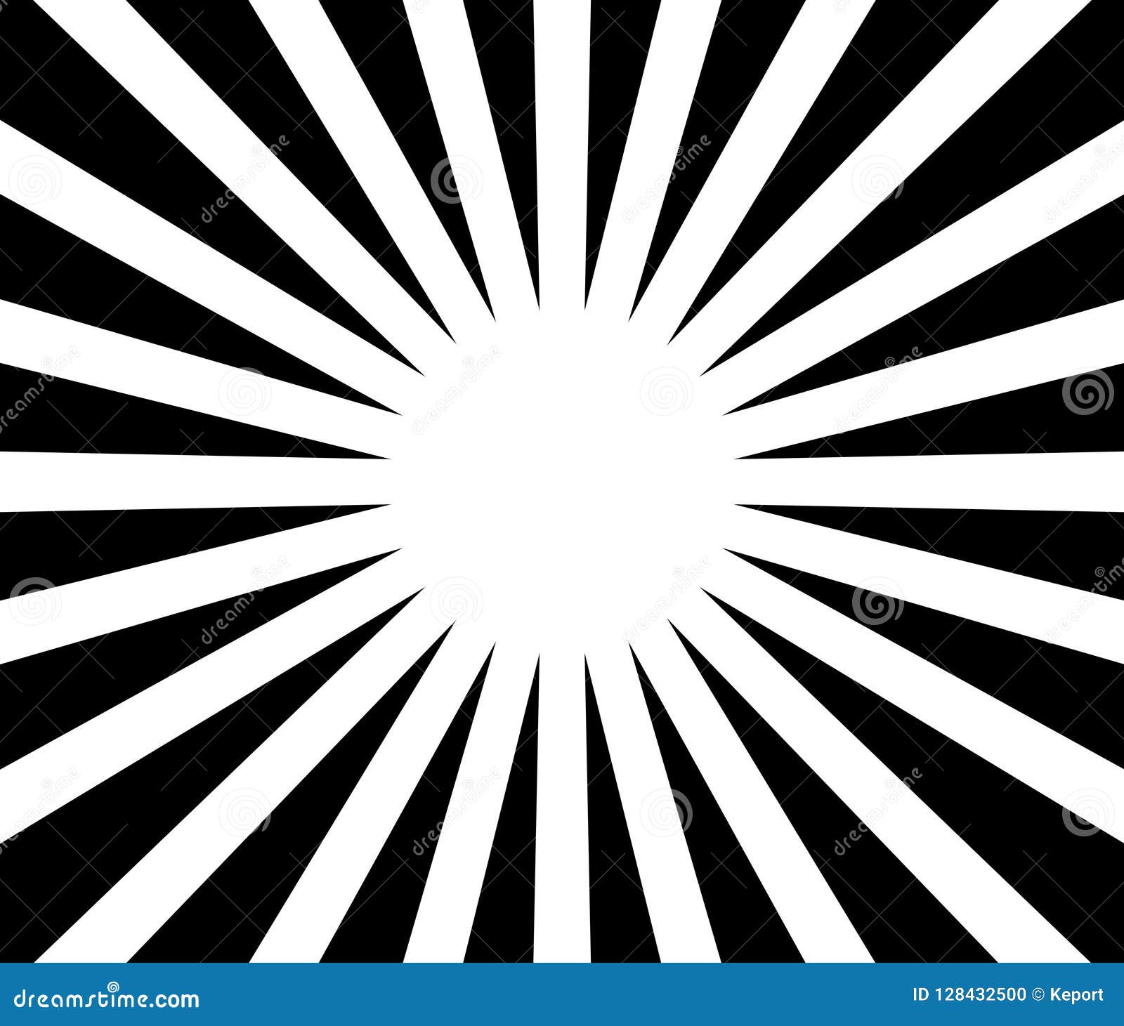 Rays black and white stock illustration. Illustration of burst - 128432500