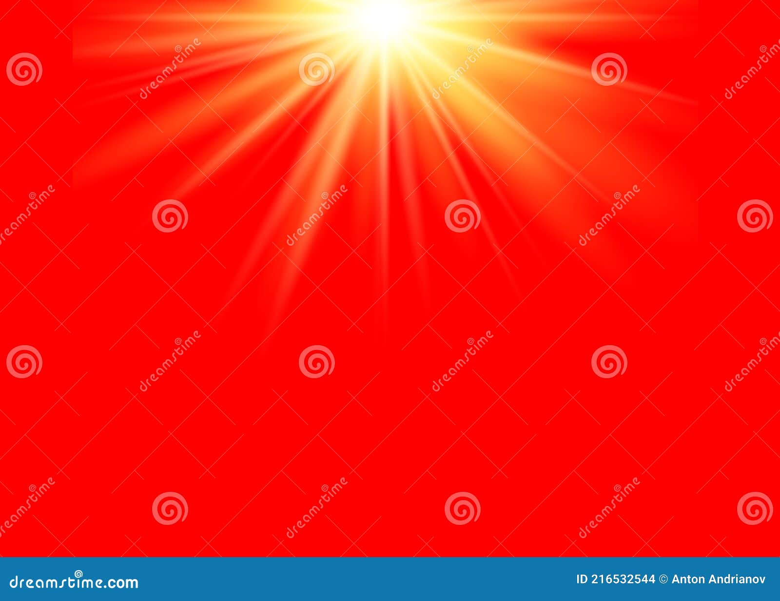 Rays of Bright Light on a Red Background Stock Vector - Illustration of ...