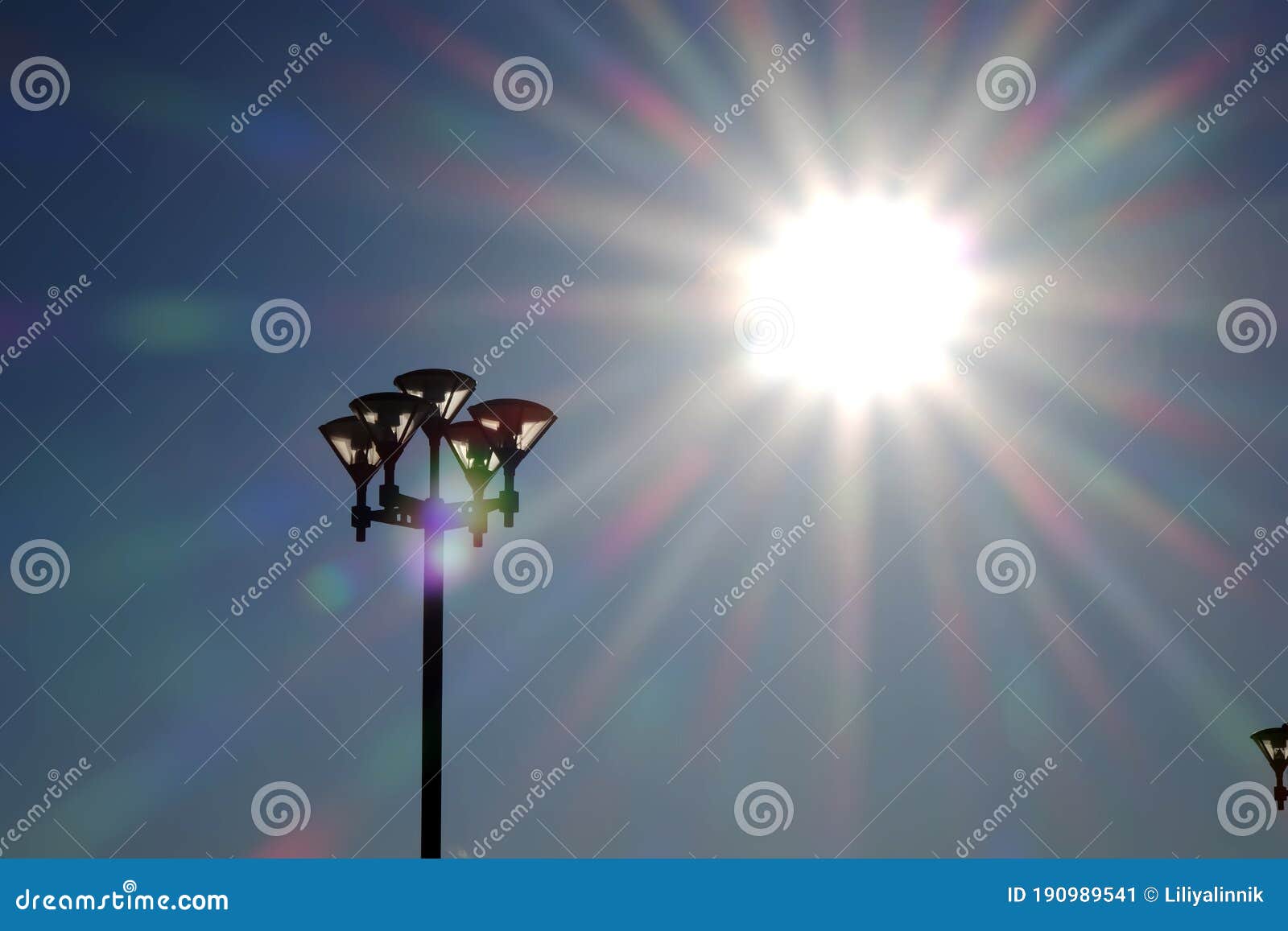 Rays of the bright sun stock image. Image of white, illumination ...