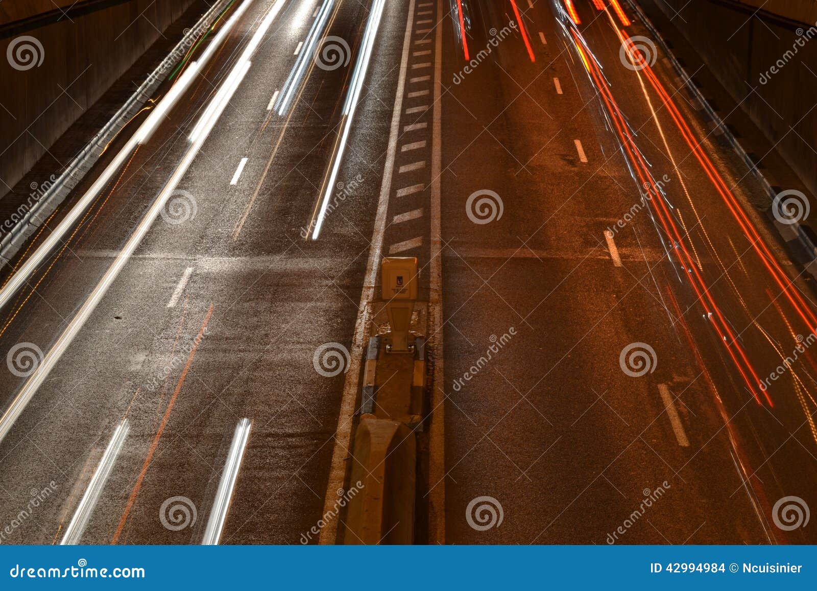 Rays of Car Lights, by Night Stock Photo - Image of street, abstract ...