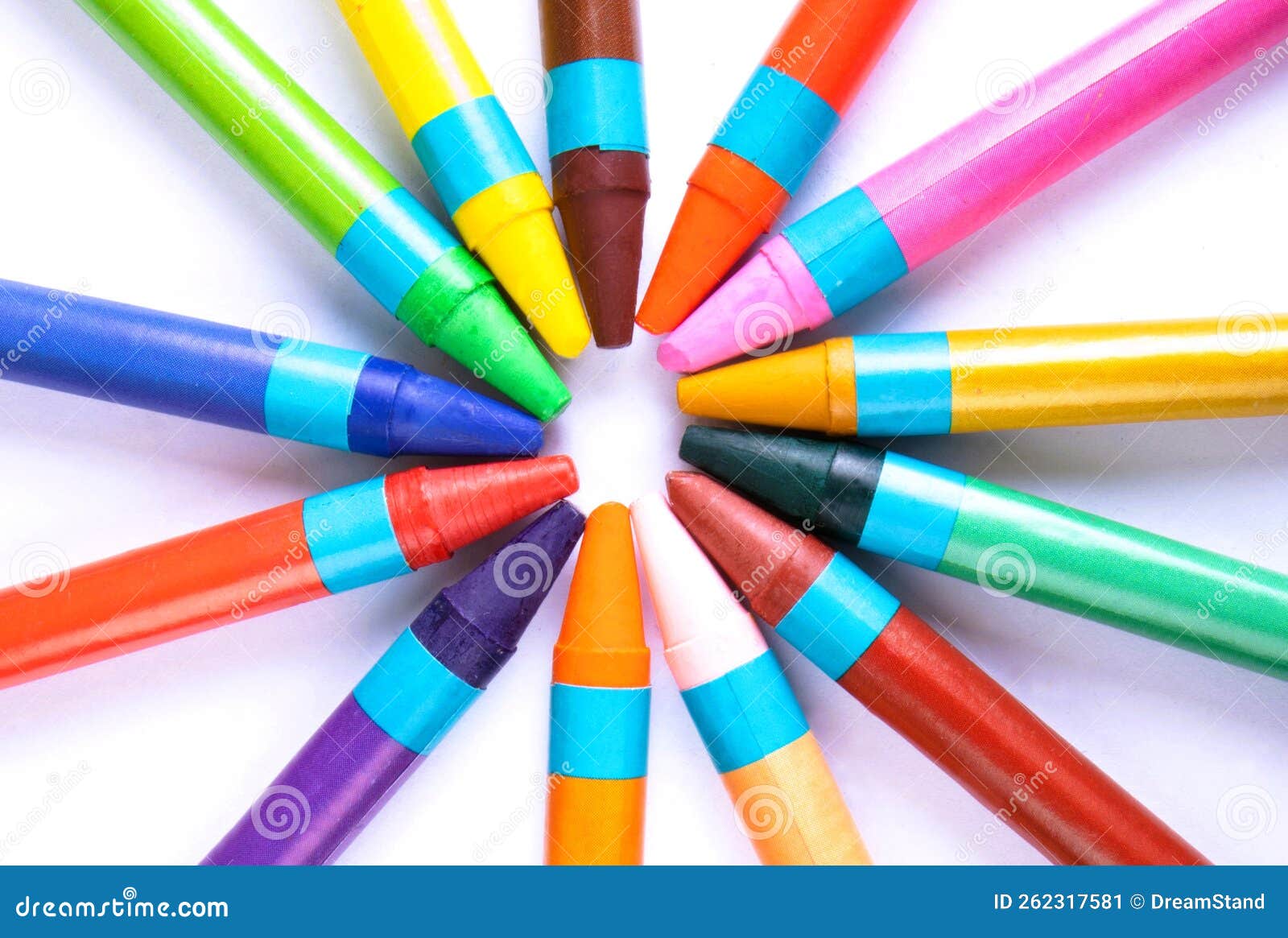 Wax Crayons stock image. Image of isolated, color, multicolor - 262317581