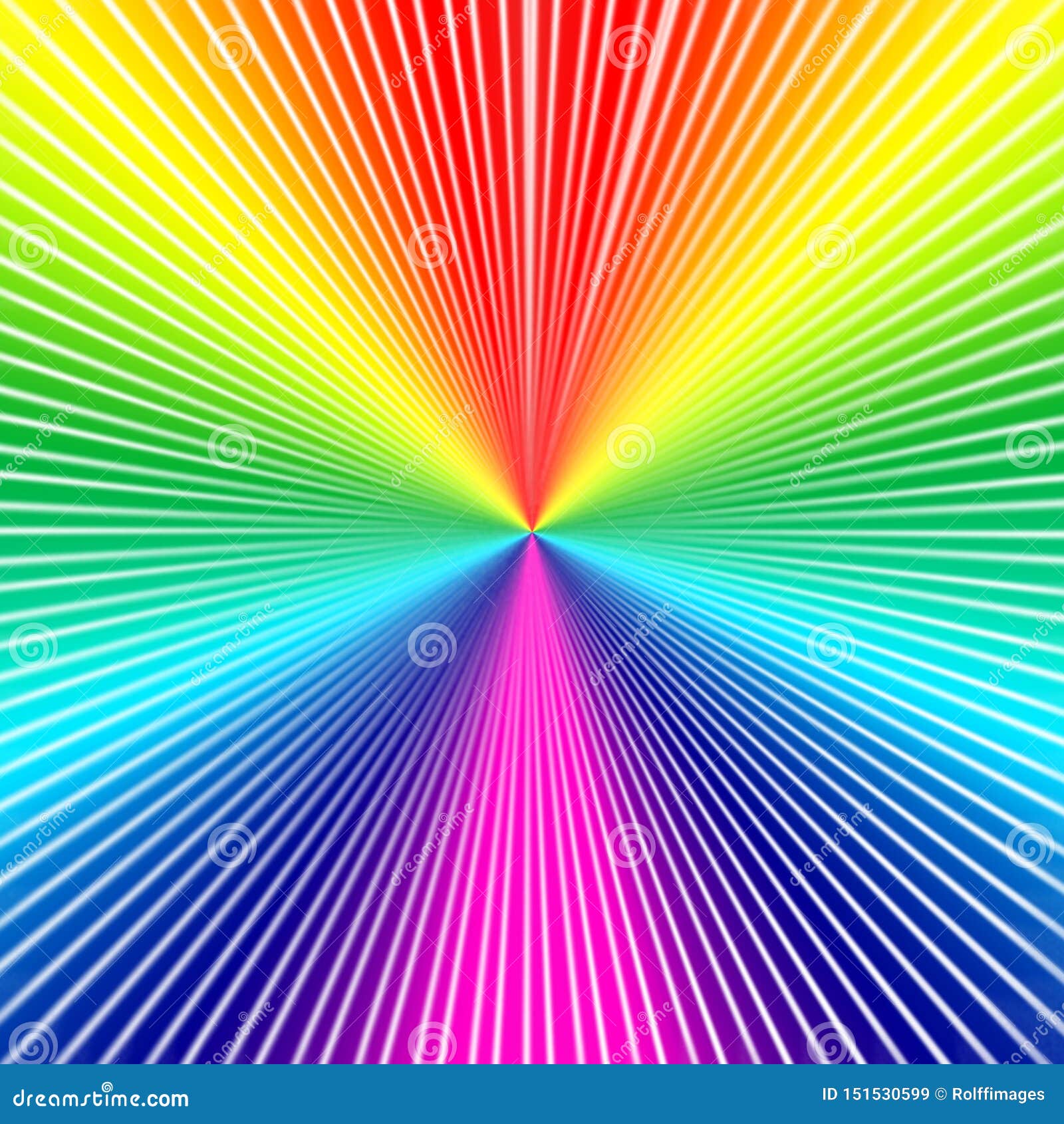 Rays in colors of rainbow stock illustration. Illustration of blue ...