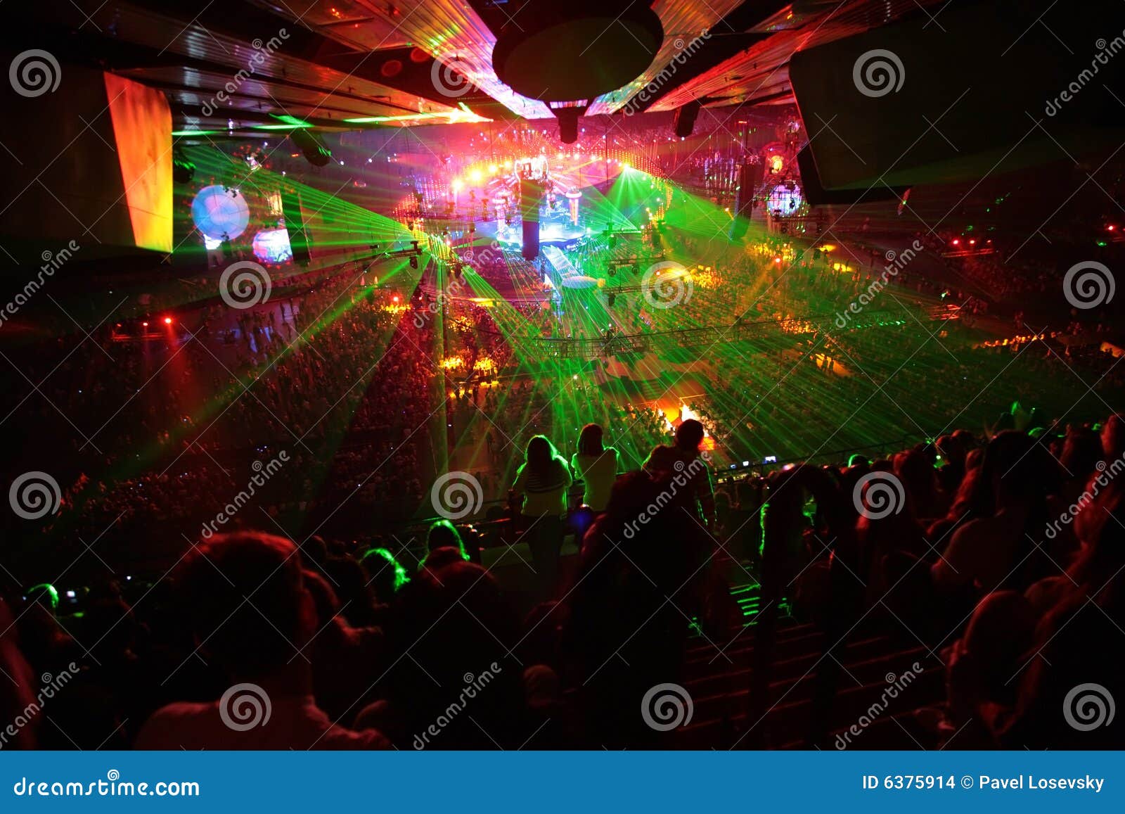 Rays in concert hall stock photo. Image of event, loud - 6375914