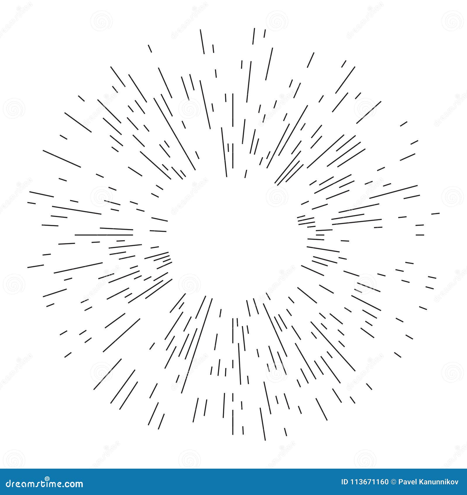 Rays Element. Abstract Circular Geometric Shape. Stock Vector ...