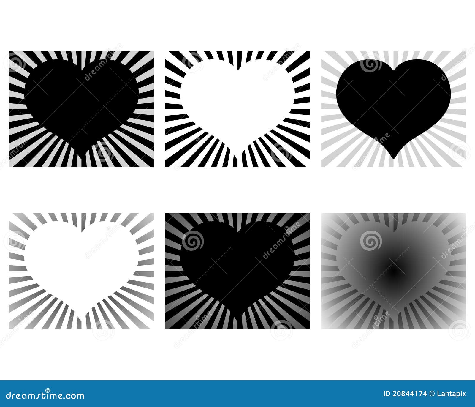 Rays heart design stock vector. Illustration of greetings - 20844174