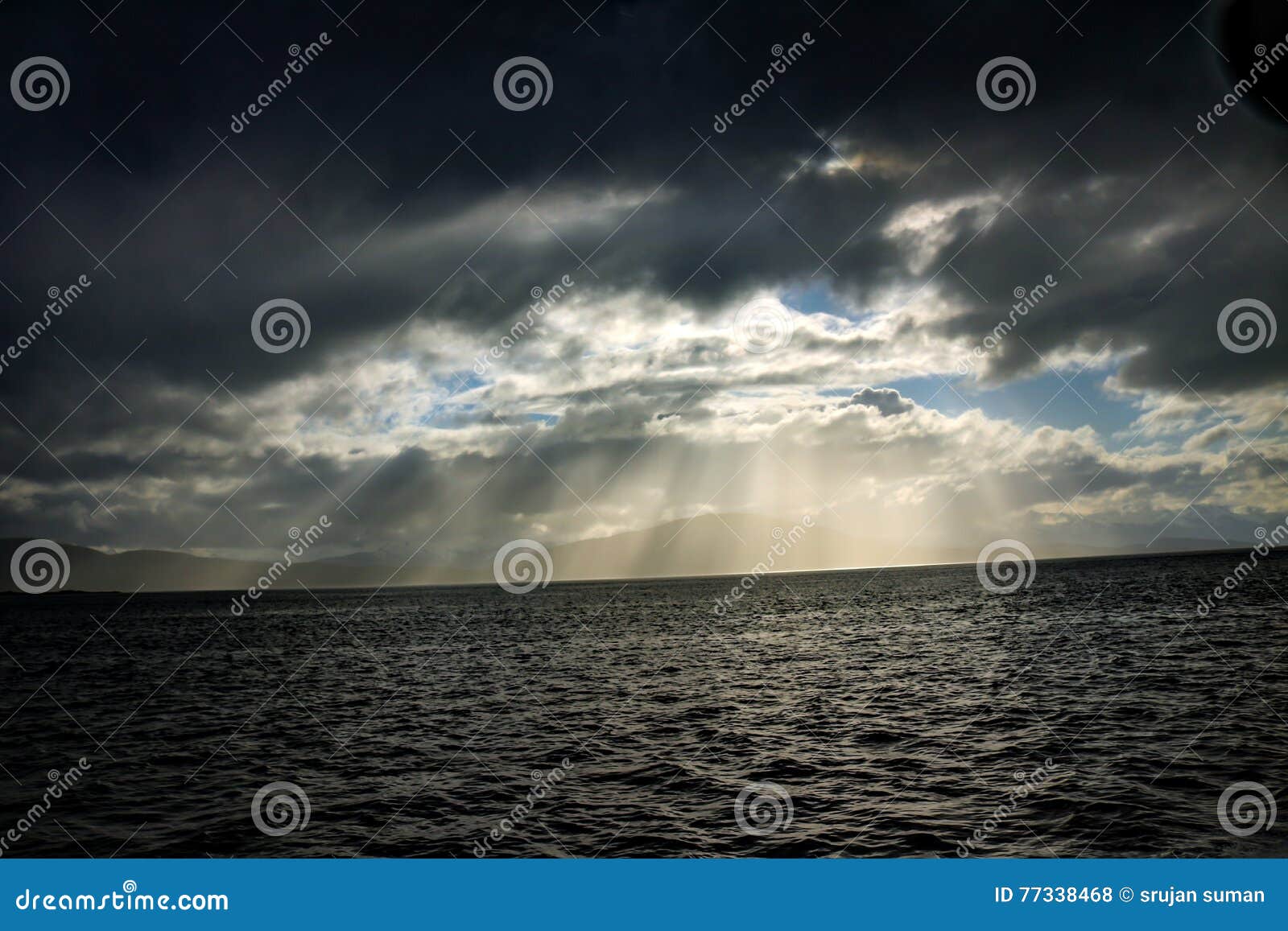 Rays of heaven stock photo. Image of ocean, peacefull - 77338468