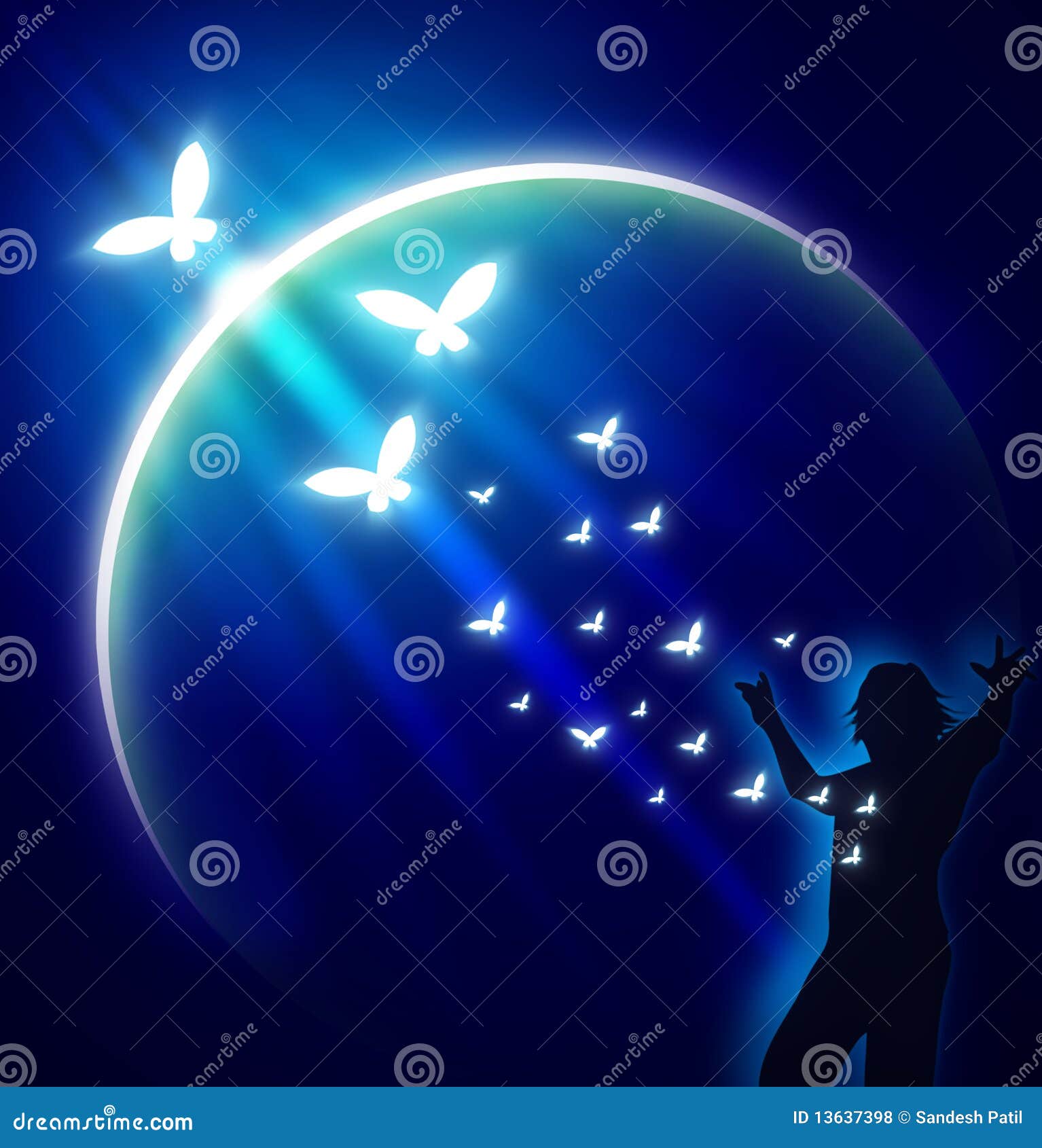 Rays of Hope stock illustration. Illustration of futuristic - 13637398