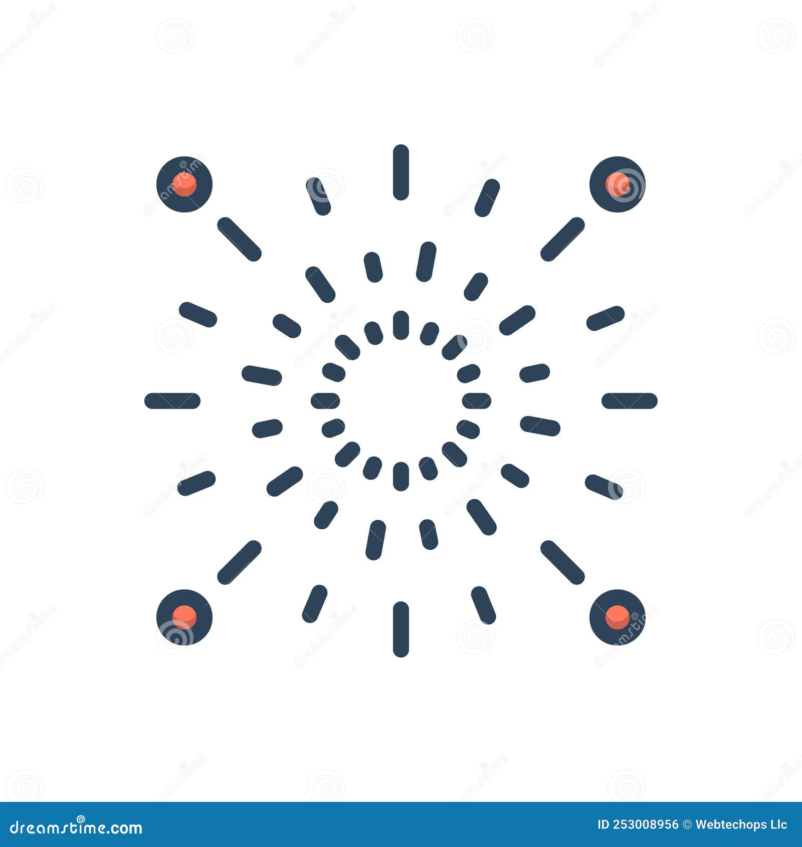 Color Illustration Icon for Rays, Light and Radiation Stock Vector ...