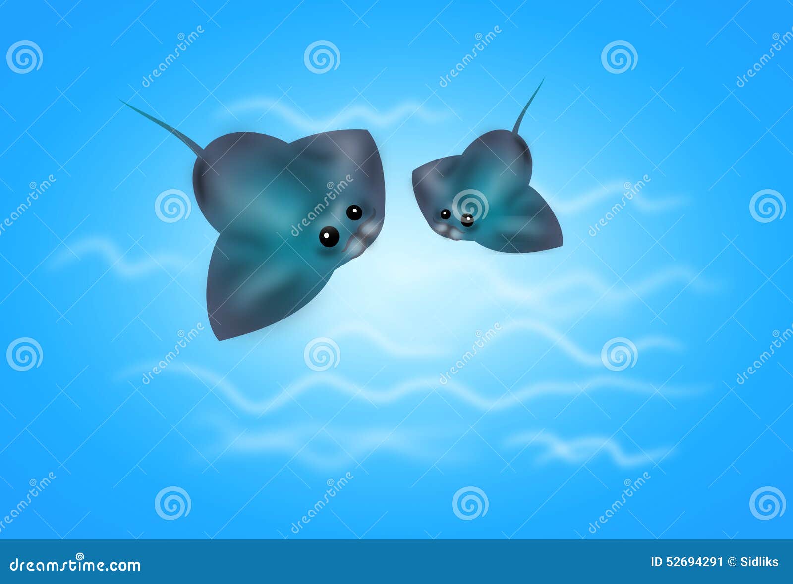 Rays stock illustration. Illustration of marine, ocean - 52694291