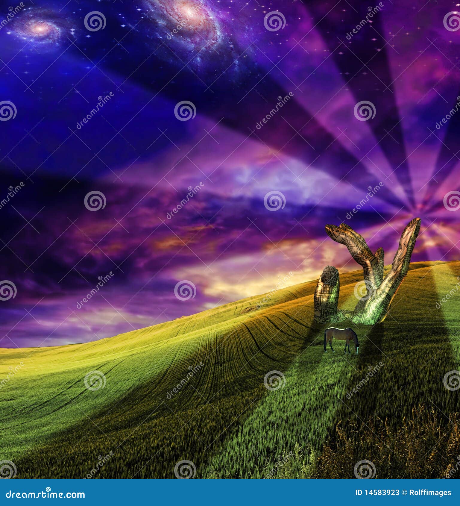 Rays of light stock illustration. Illustration of meadow - 14583923