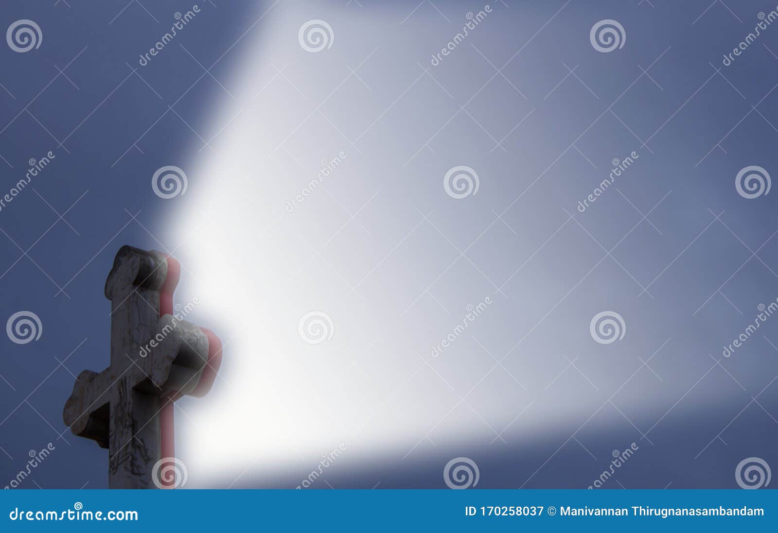 Rays of Light from the Christian Cross. Use for Religious Concept Stock ...