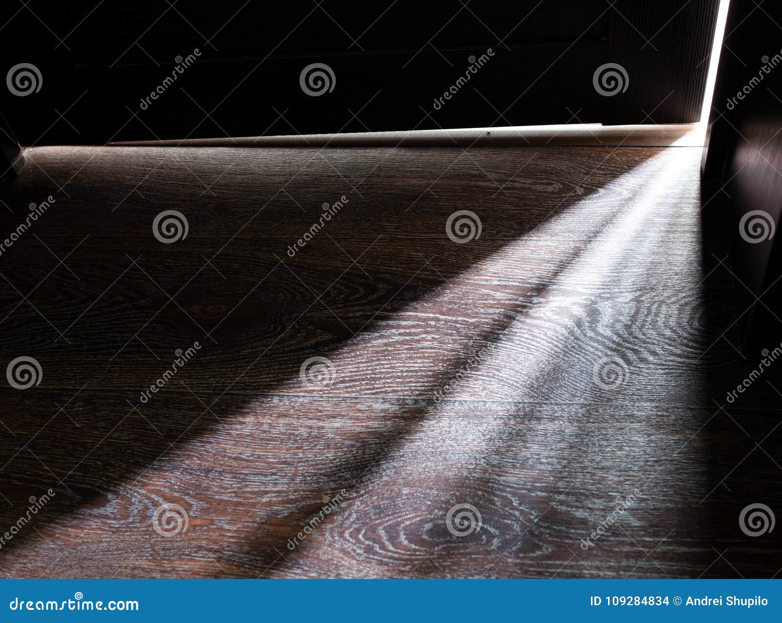 Rays of Light from the Door in a Dark Room Stock Photo - Image of enter ...