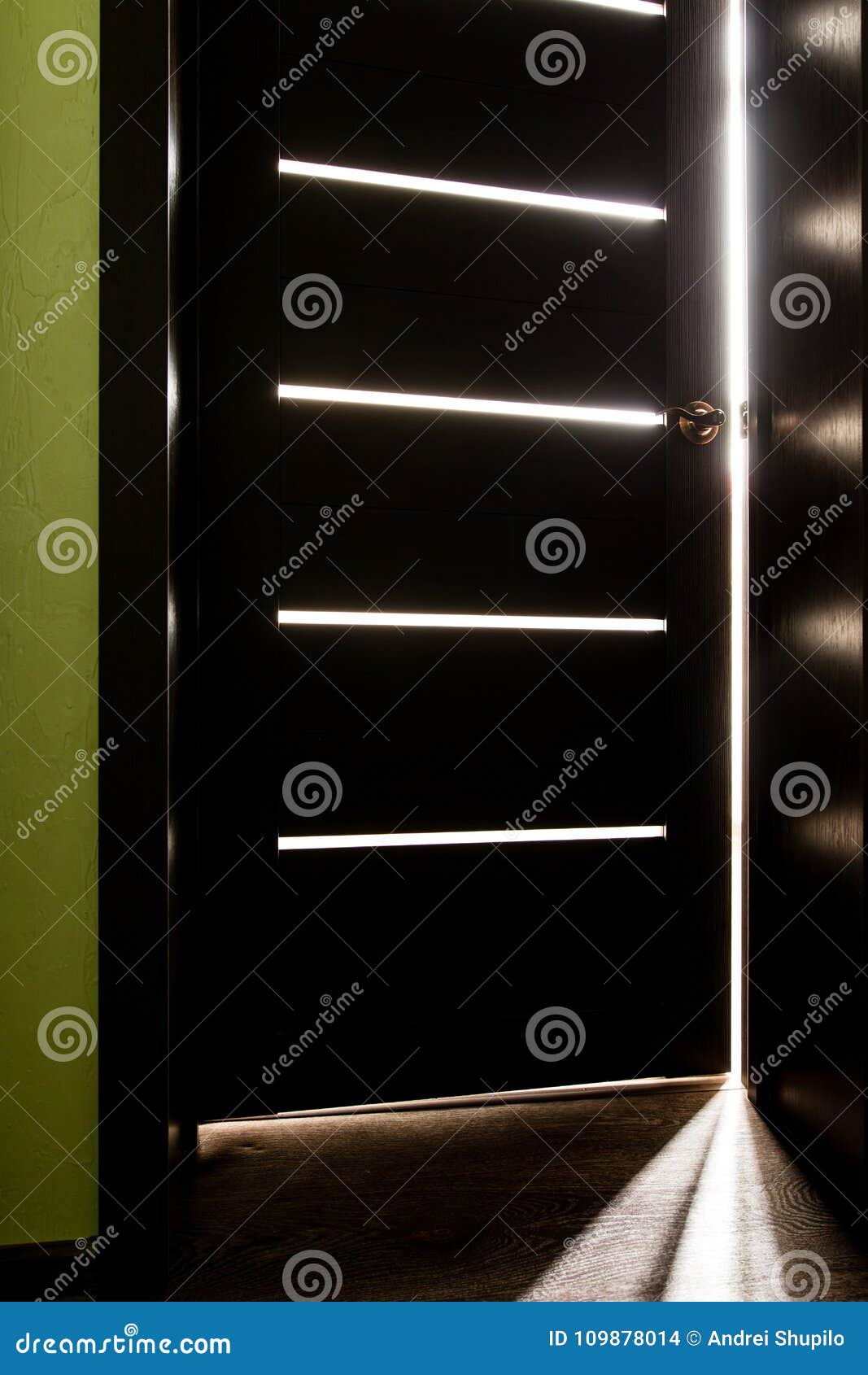 Rays of Light from the Door in a Dark Room Stock Photo - Image of door ...