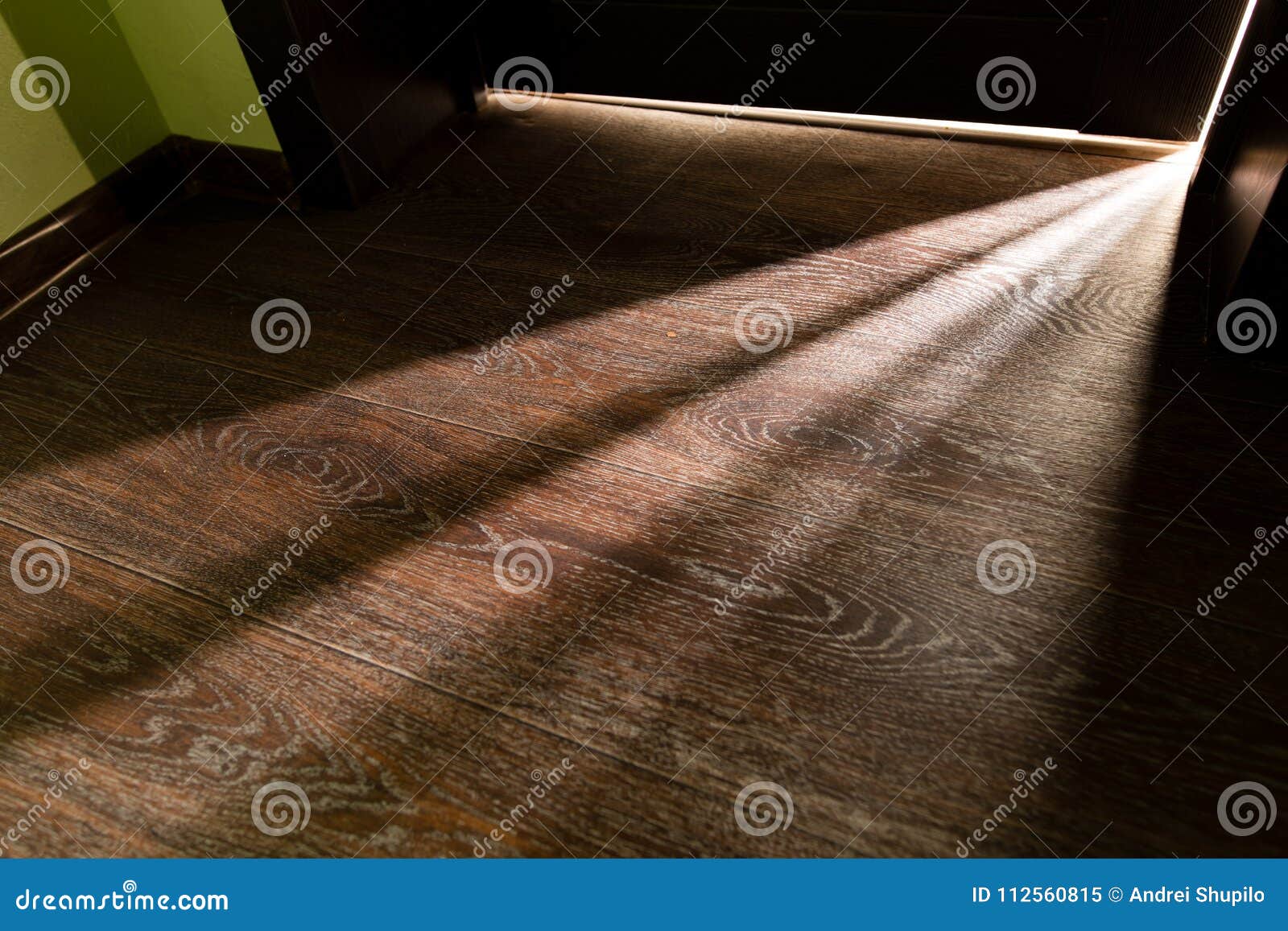 Rays of Light from the Door in a Dark Room Stock Image - Image of light ...