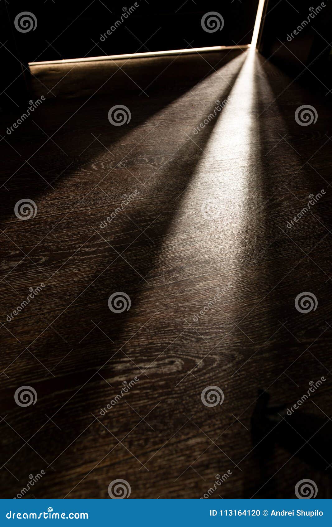 Rays of Light from the Door in a Dark Room Stock Photo - Image of ...