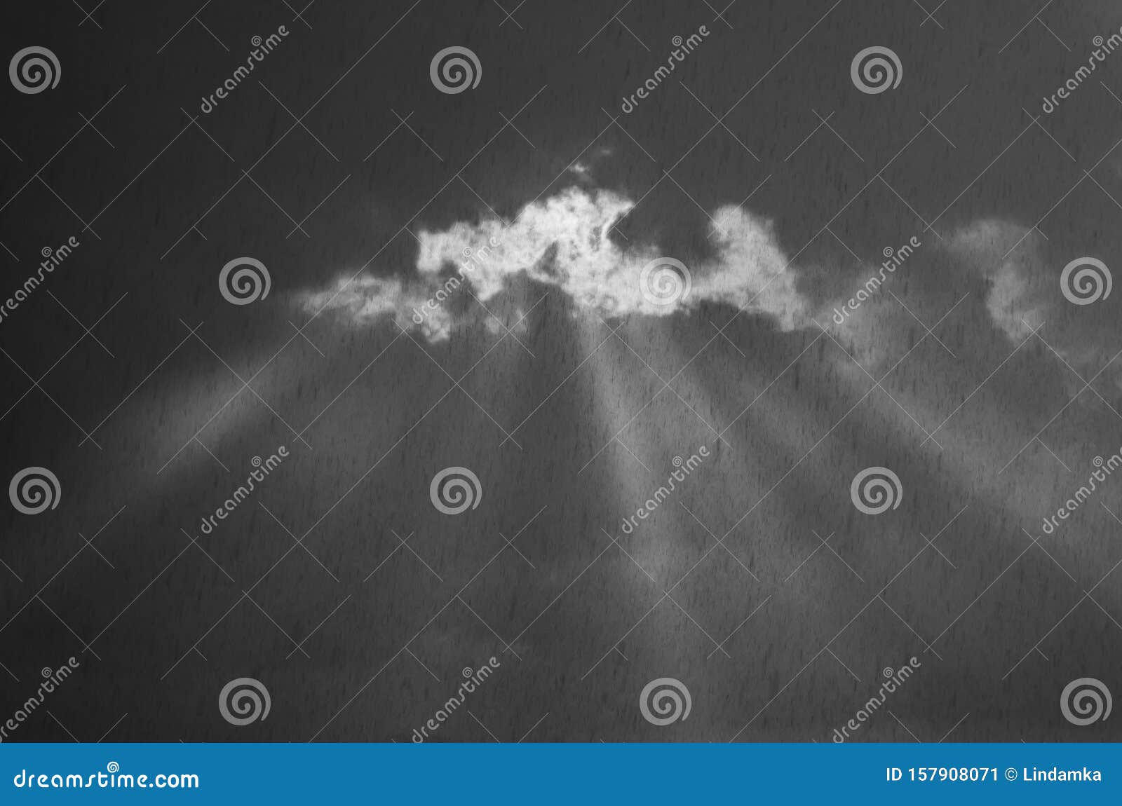 Rays of light in grey sky stock image. Image of beam - 157908071