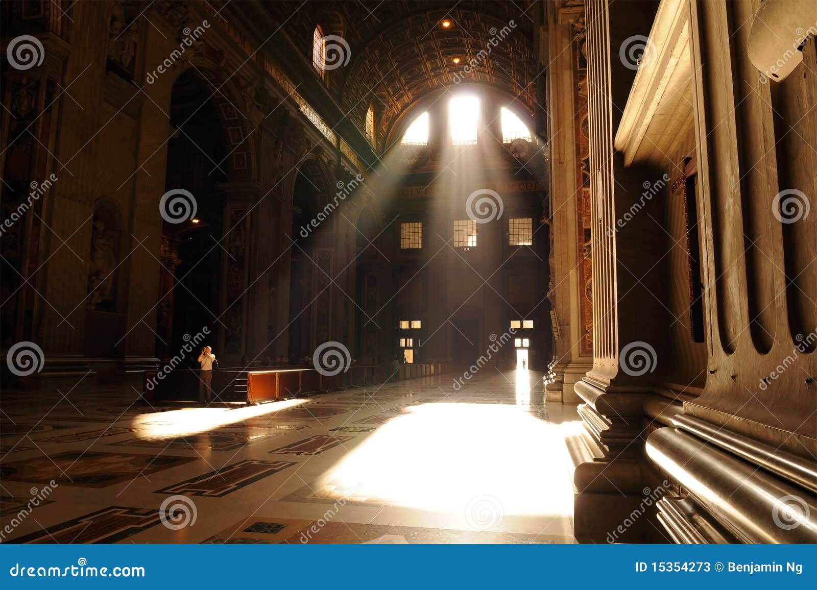 Rays of Light Illuminating St Peters Basilica Editorial Stock Photo ...