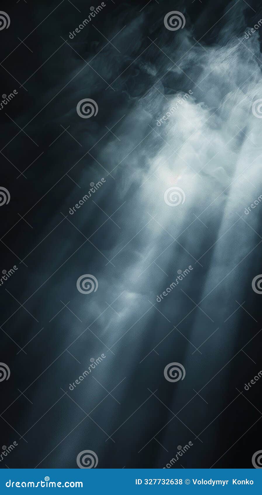 Rays of Light Piercing through Fog in a Dark Environment Stock Photo ...
