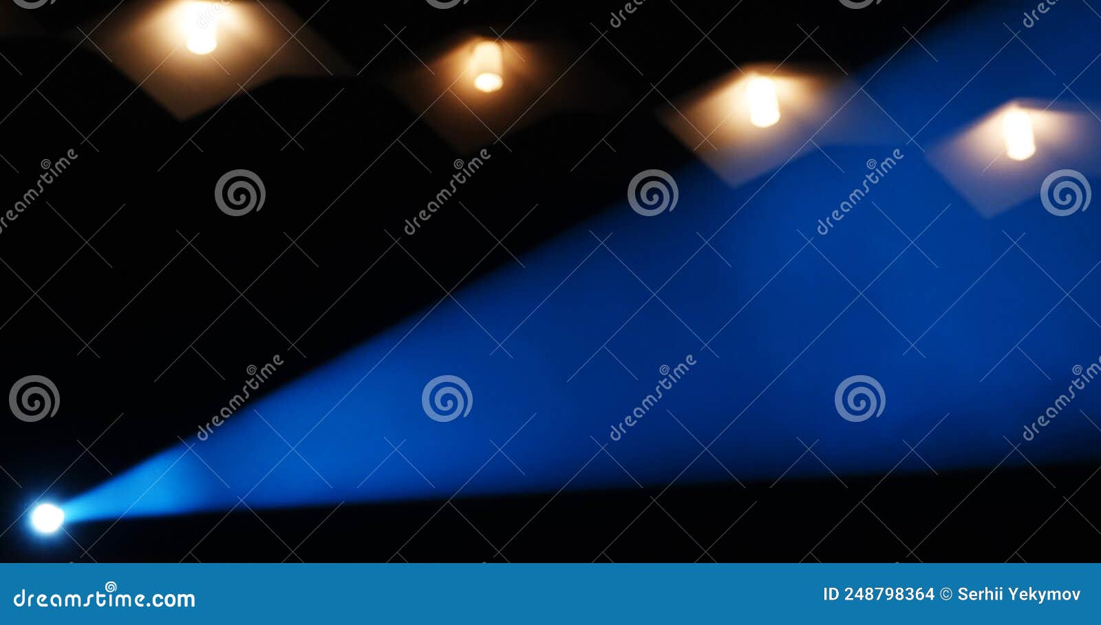 Rays of light on stage editorial stock image. Image of spotlights ...