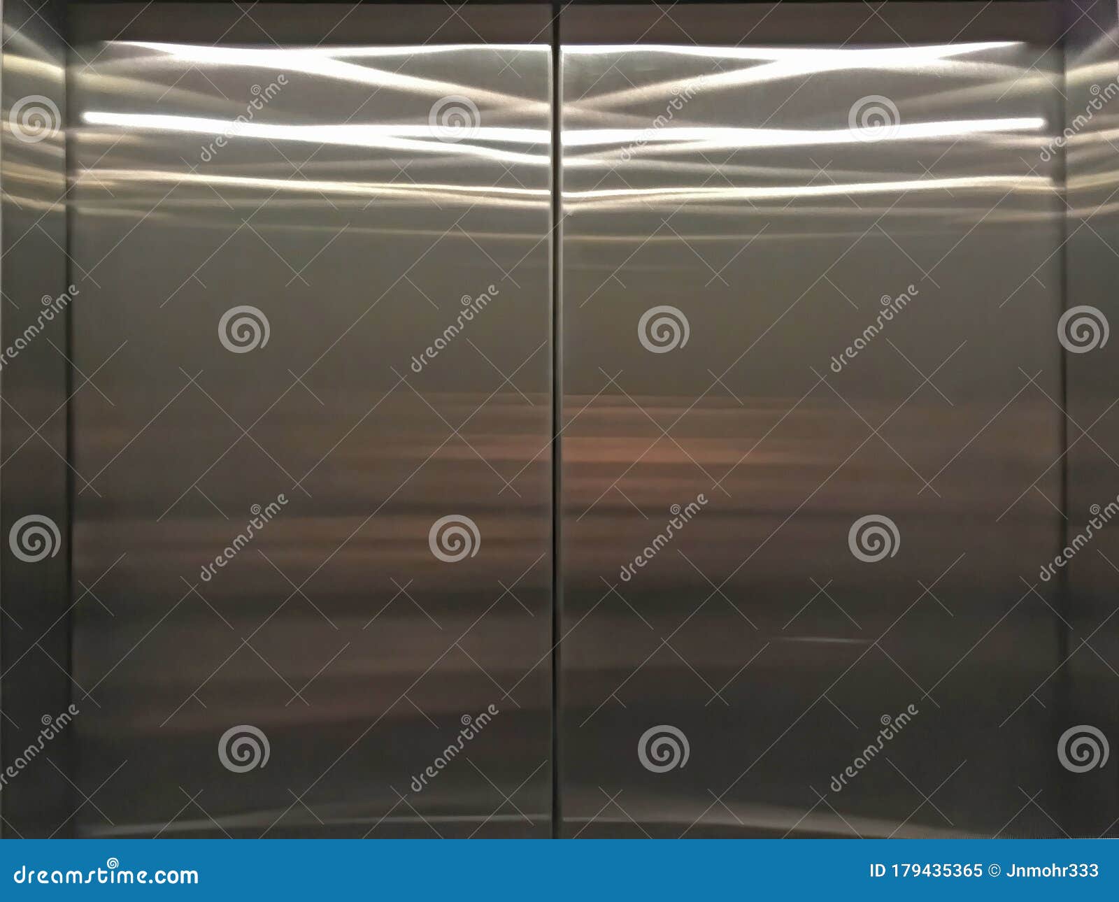 Rays of Light in a Stainless Steel Door Stock Image - Image of door ...