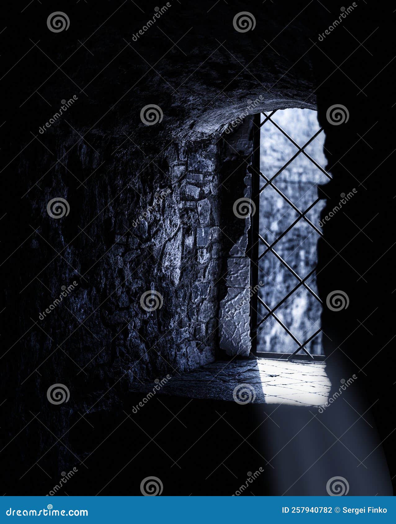Moonlight through the Window Stock Photo - Image of castle, dramatic ...