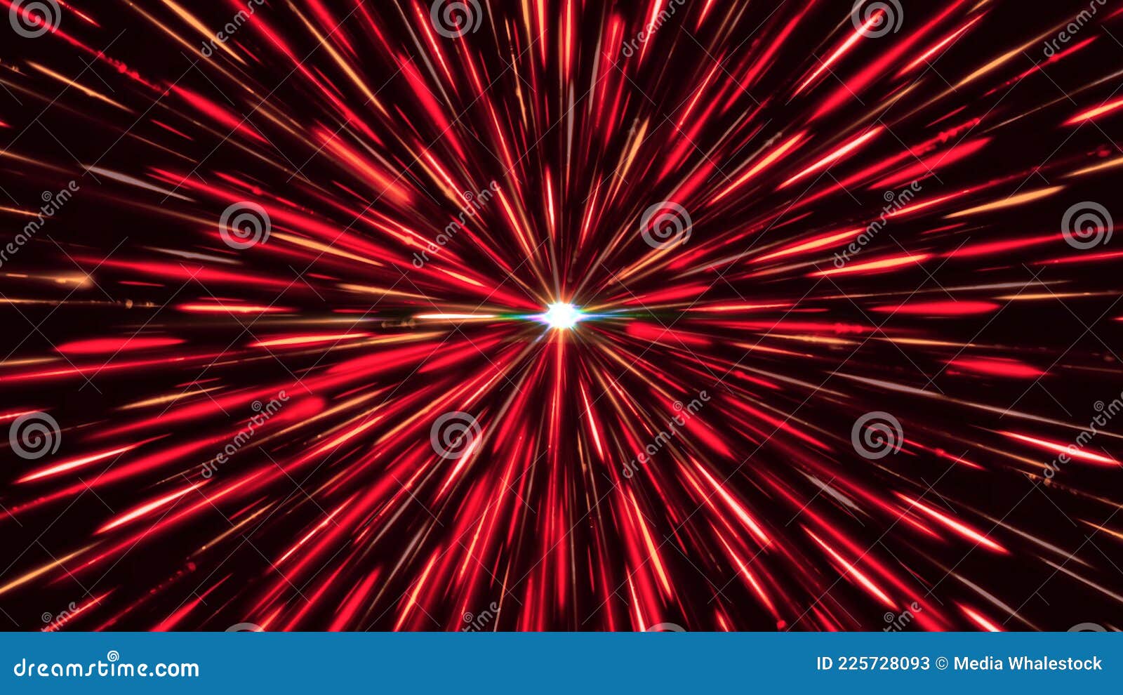 Rays Move To Central Point. Animation. Bright Dot In Center Absorbs ...