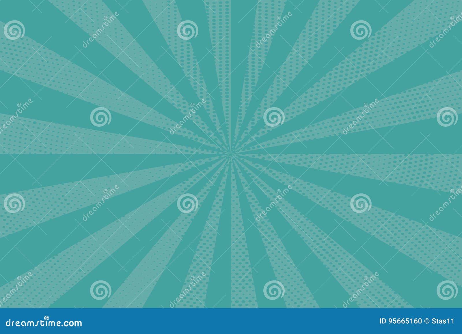 Rays Pop Art Background. Retro Illustration Stock Vector - Illustration ...