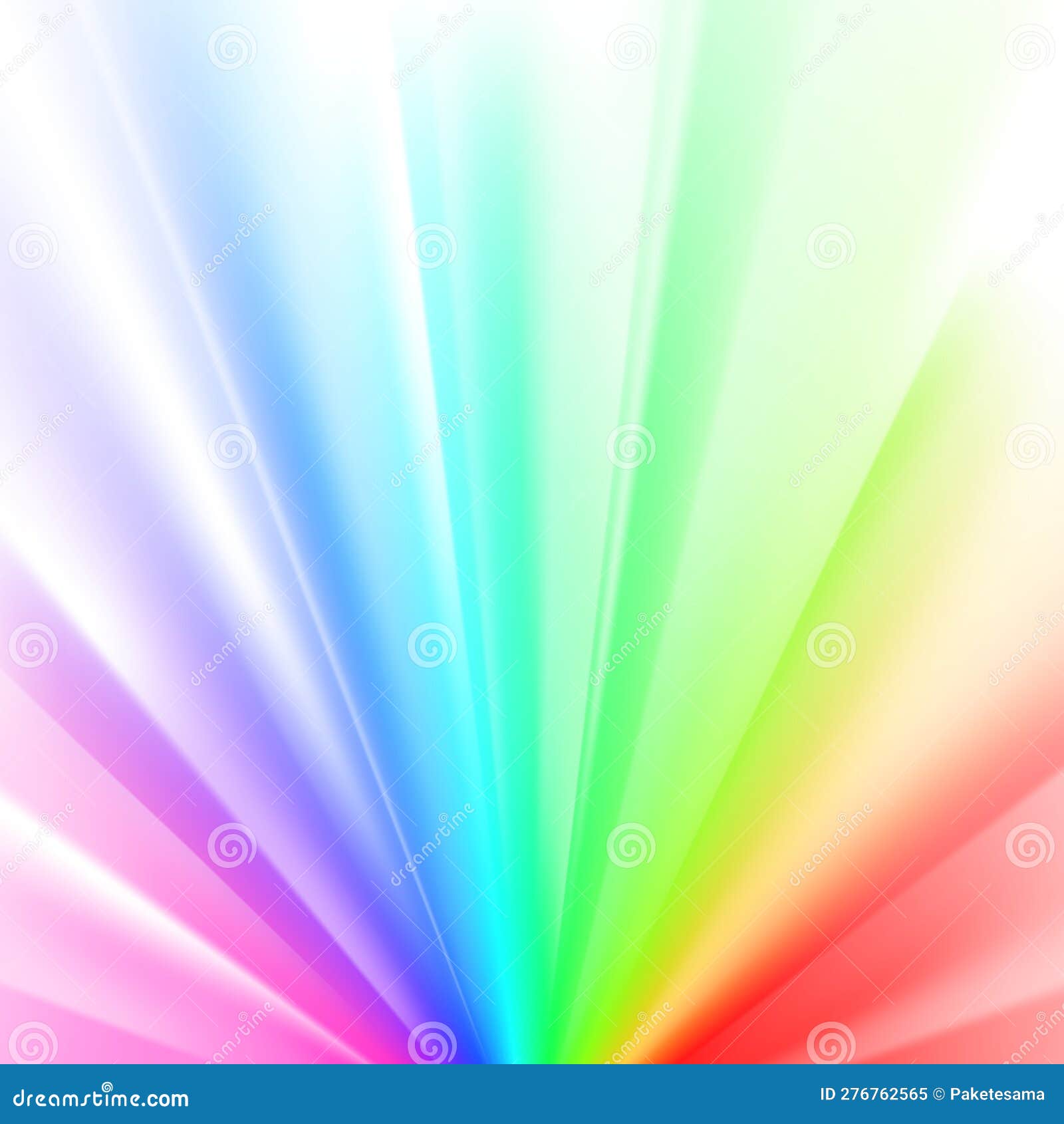 Rays with Rainbow Colors Spectrum Flare on White Stock Vector ...