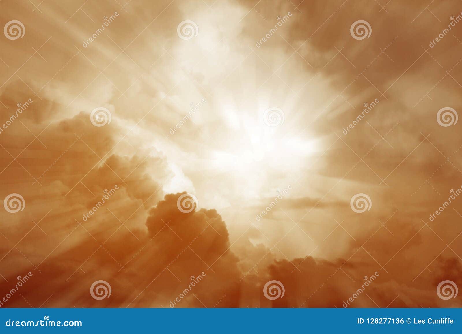 Rays in sky stock photo. Image of evening, sunrise, orange - 128277136