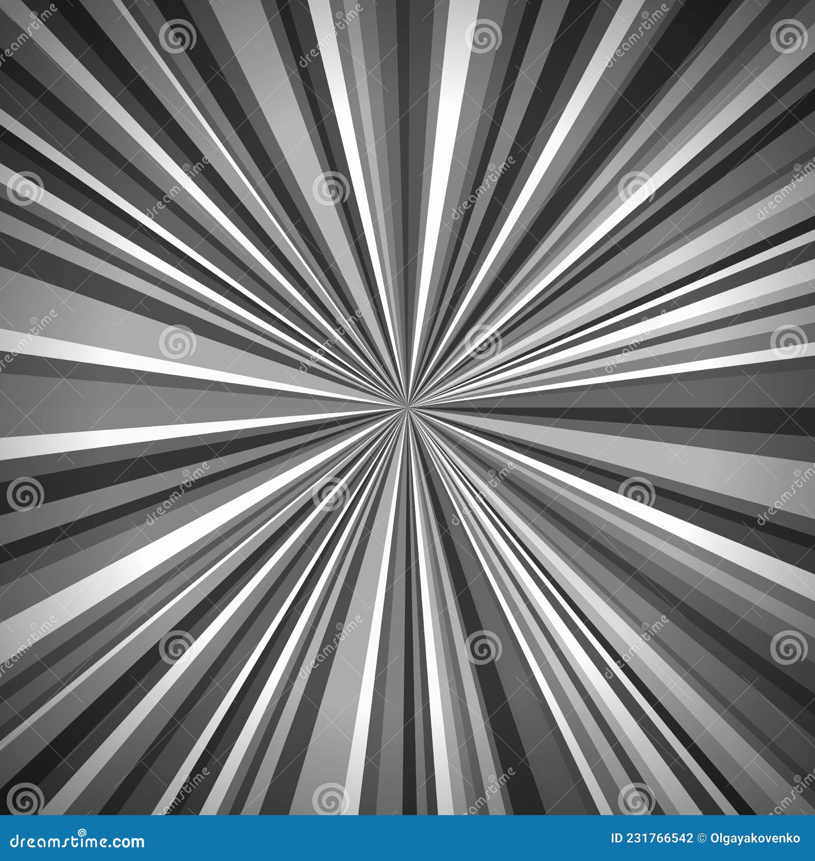 Rays Striped Pattern with Black and White Light Burst Stripes. Abstract ...