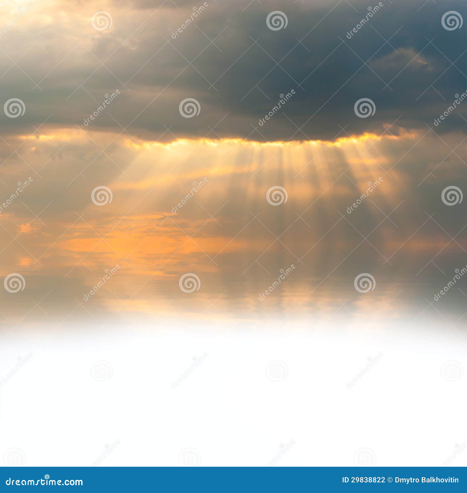 The Rays of the Sun Reflected in the Water Stock Photo - Image of ...