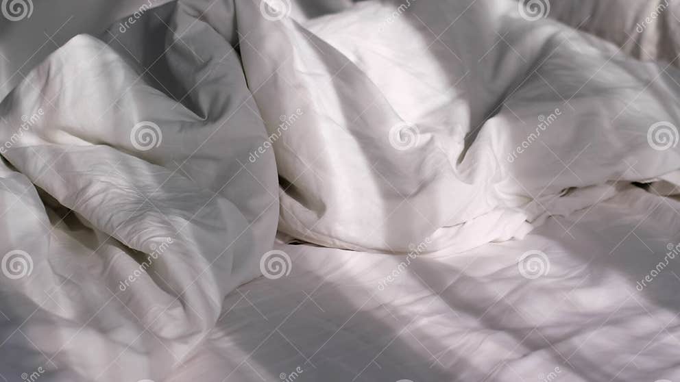 Rays Sun Make Their Way through the Curtains of the Window. Reflection ...