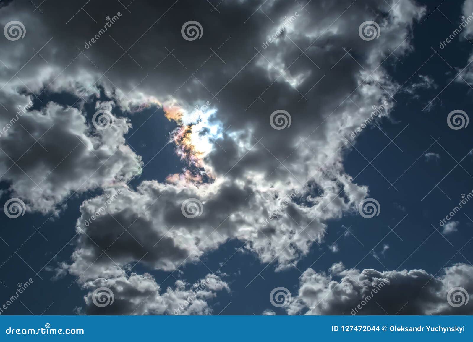Rays of the Sun Making Their Way through Thick Clouds Create a ...