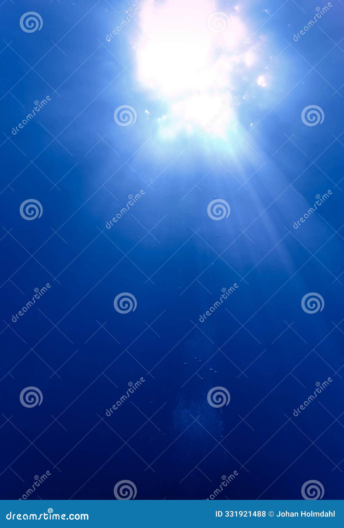 Rays of Sunlight in the Deep Blue Sea Stock Photo - Image of deep ...