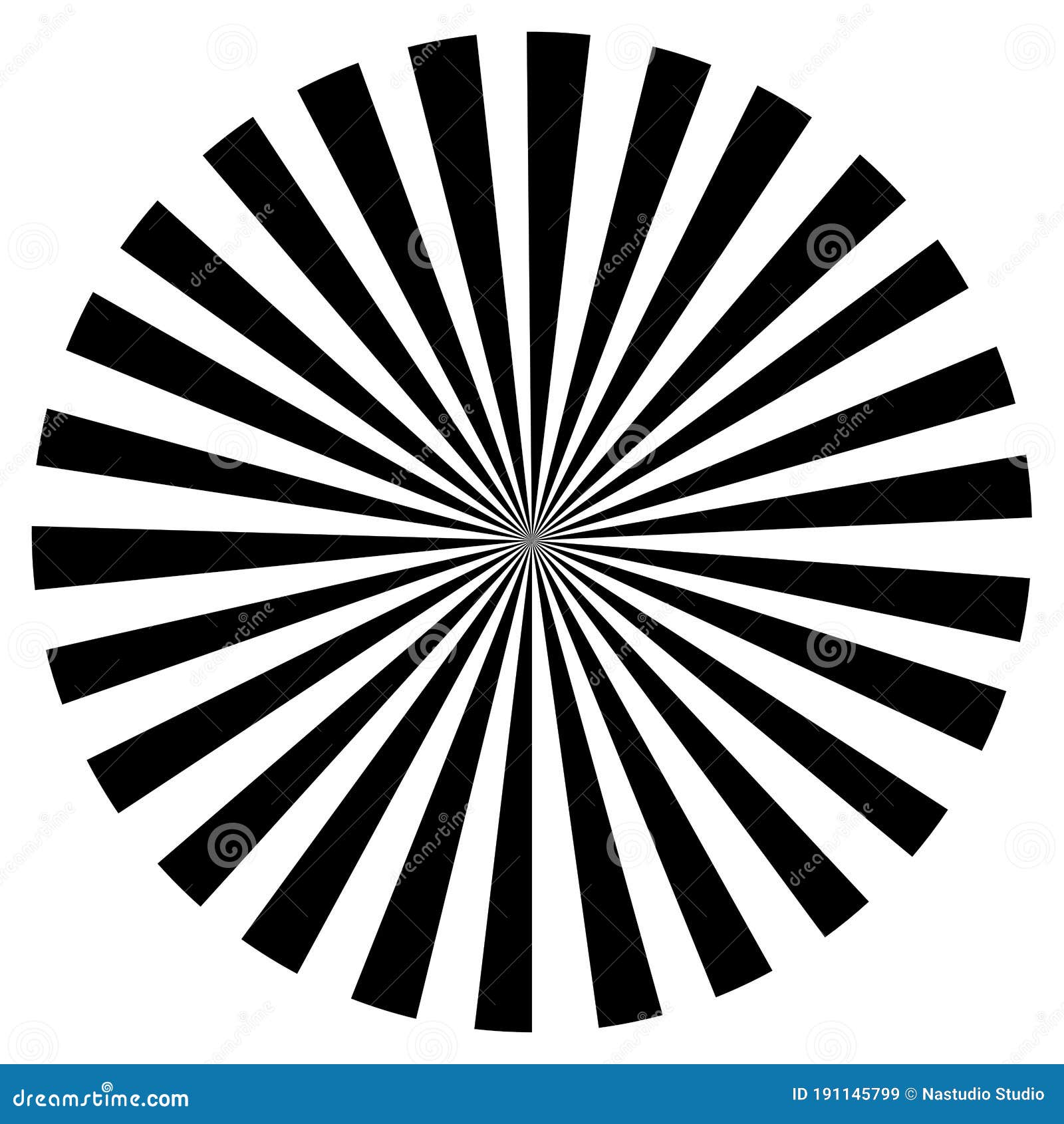 Rays Vector. Beams Element. Sunburst. Starburst Shape on White ...