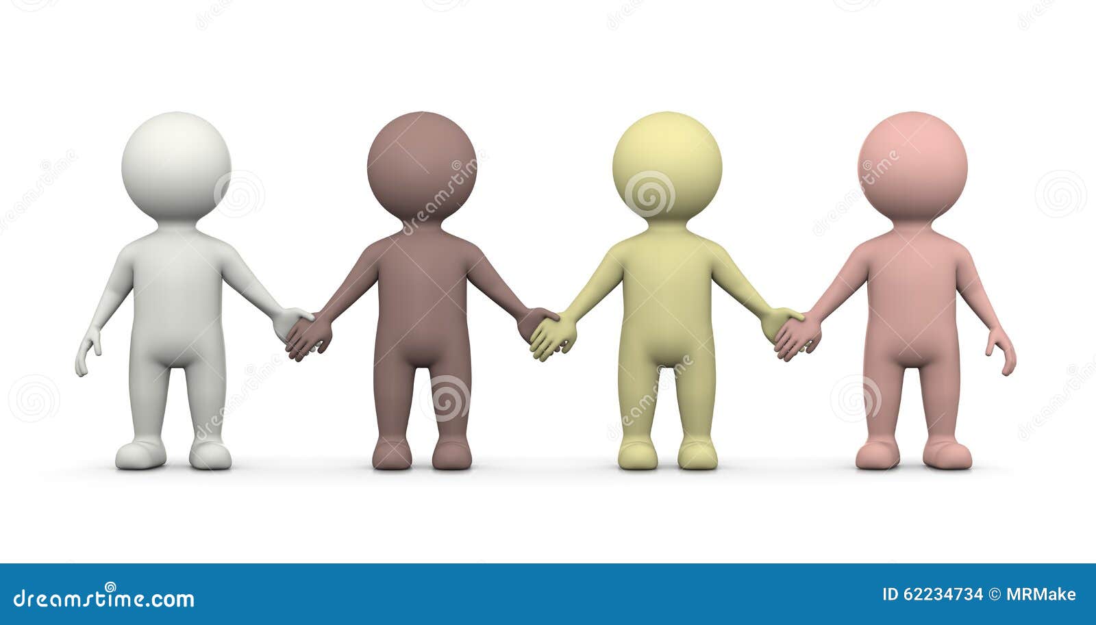 Razas Humanas Junto, Concepto De La Igualdad Stock de ilustración ...