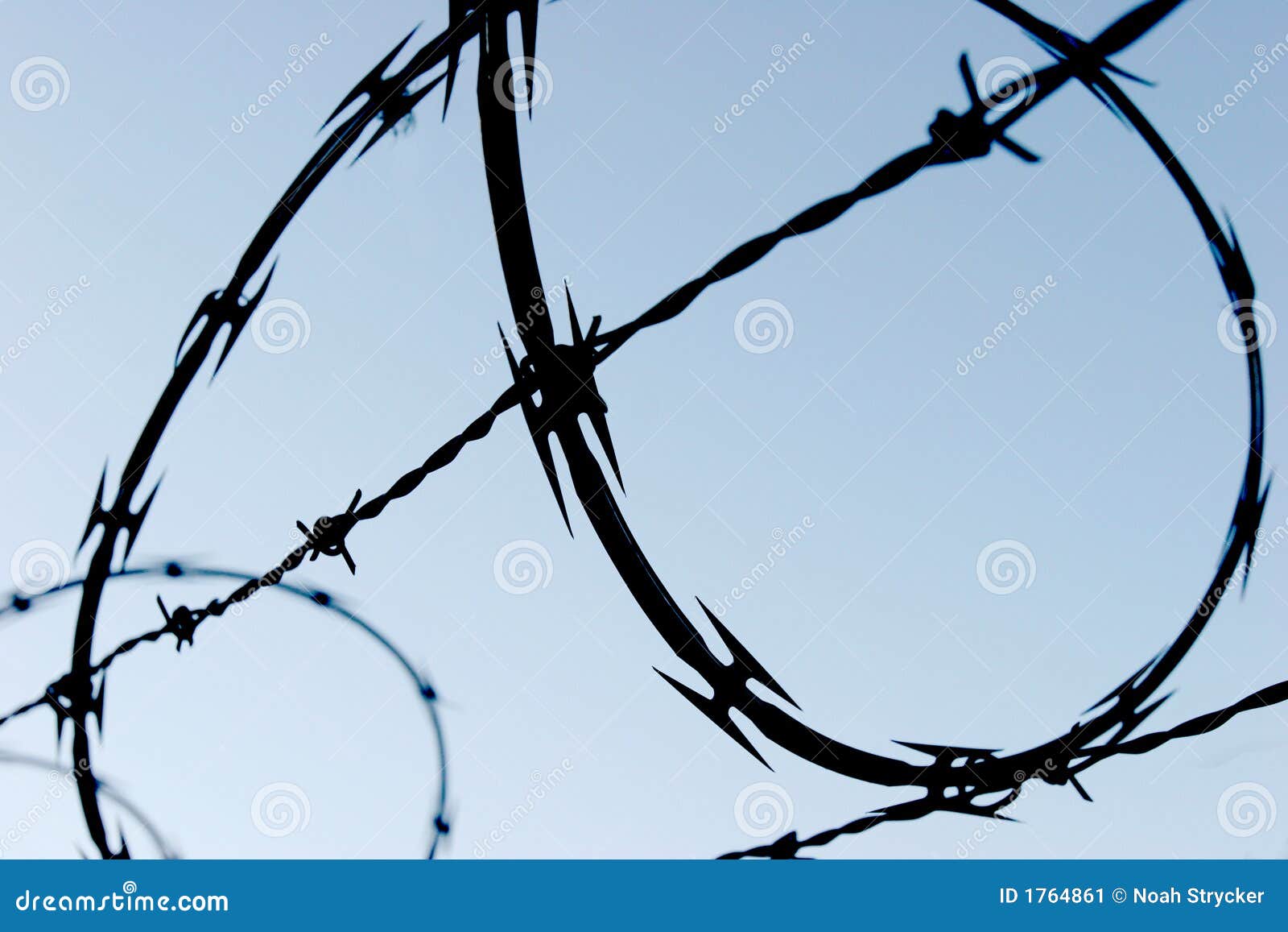 Razor Barbed Wire stock image. Image of military, jail - 1764861