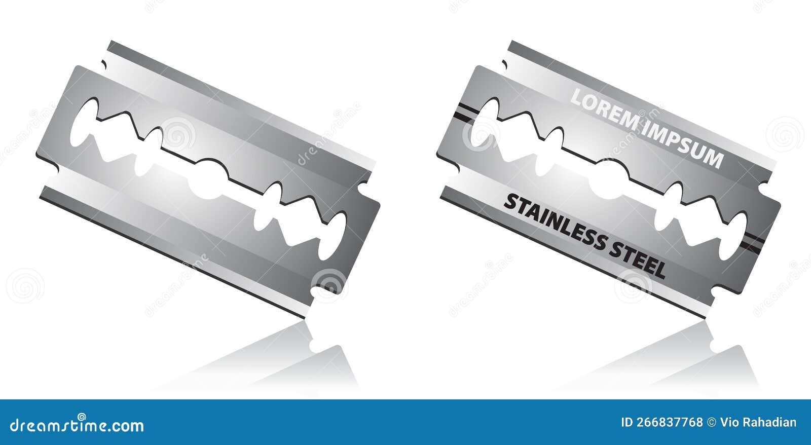 Illustration of Razor Blade Realistic Isolated, Barbershop Shaving ...