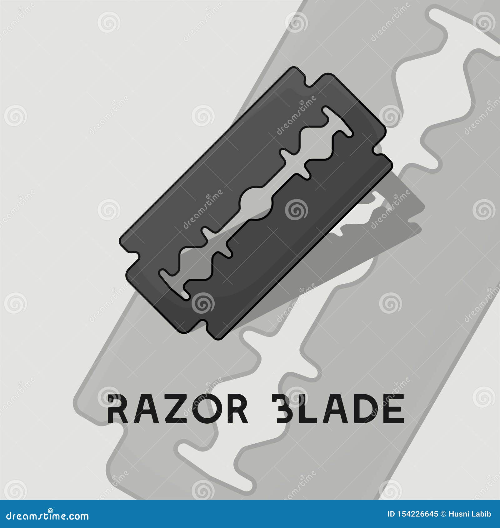 Razor Blade, Gillette Vector Cartoon Stock Vector - Illustration of ...