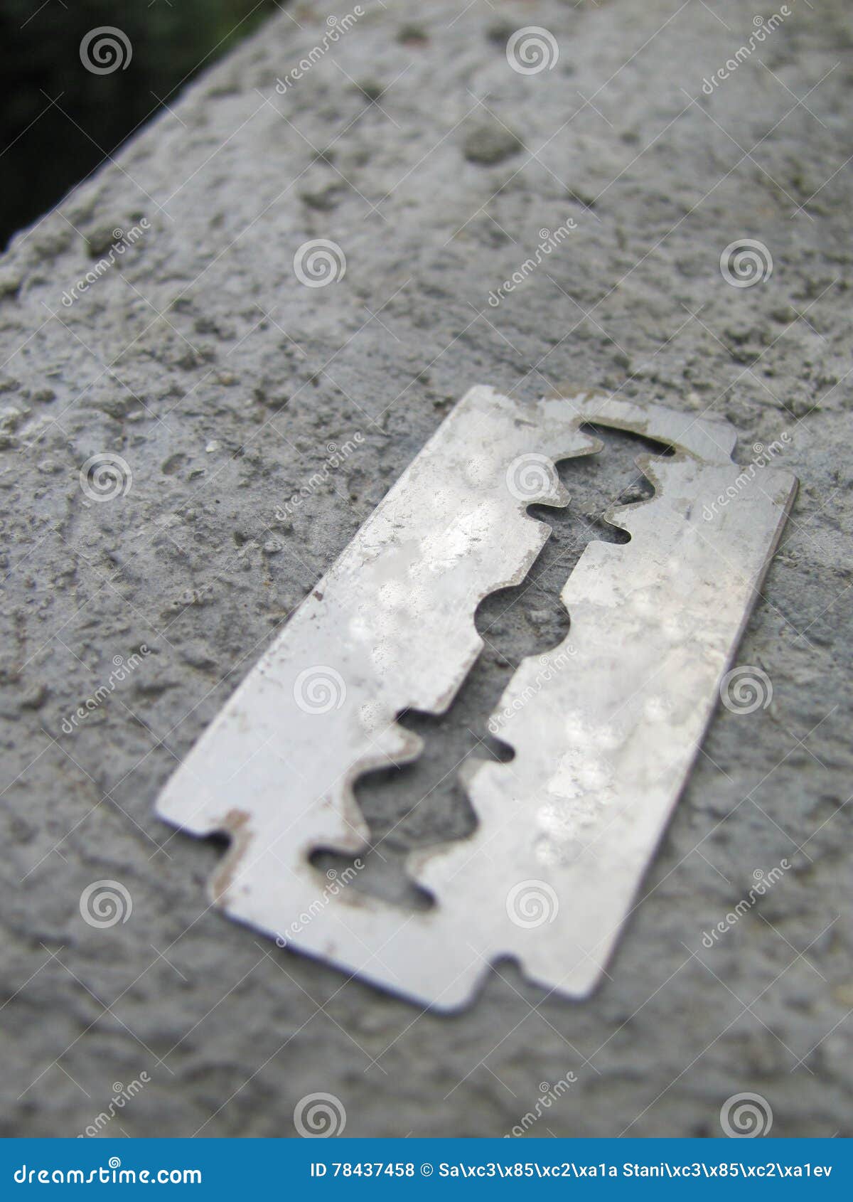 Razor blade stock photo. Image of blade, life, concrete - 78437458