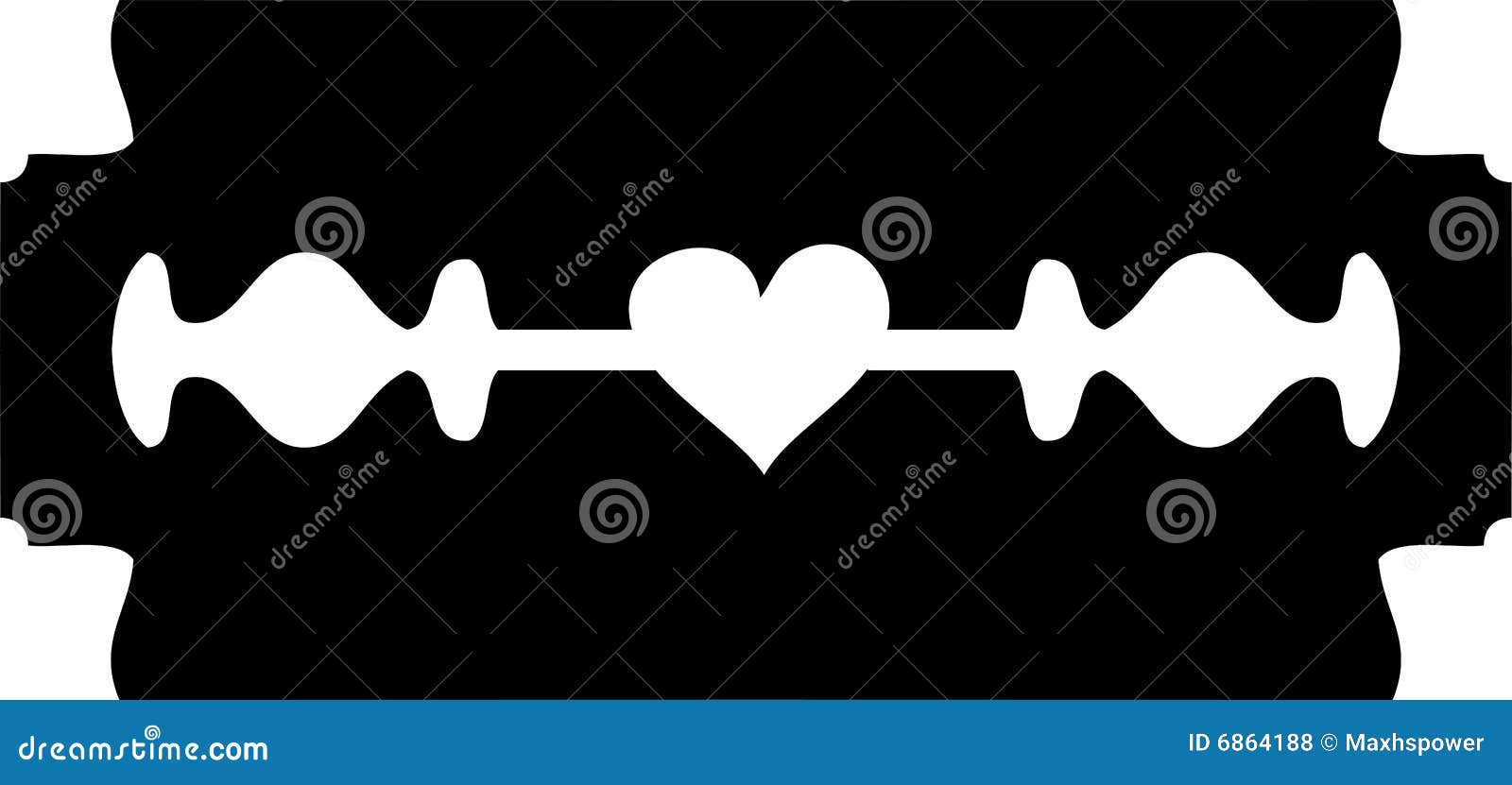 Razor Blade With Heart Picture. Image: 6864188