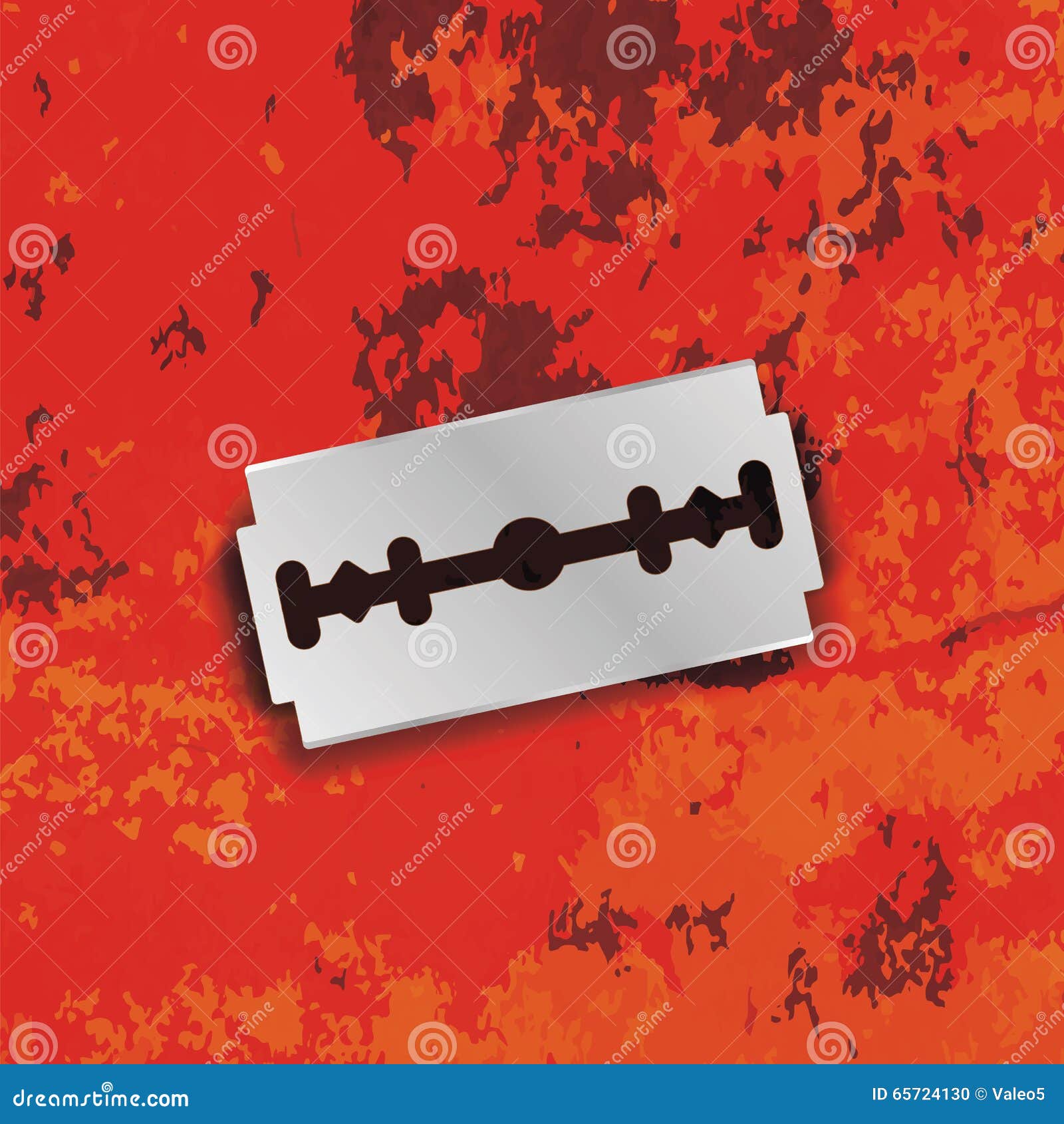 Razor Blade Icon stock vector. Illustration of shave - 65724130