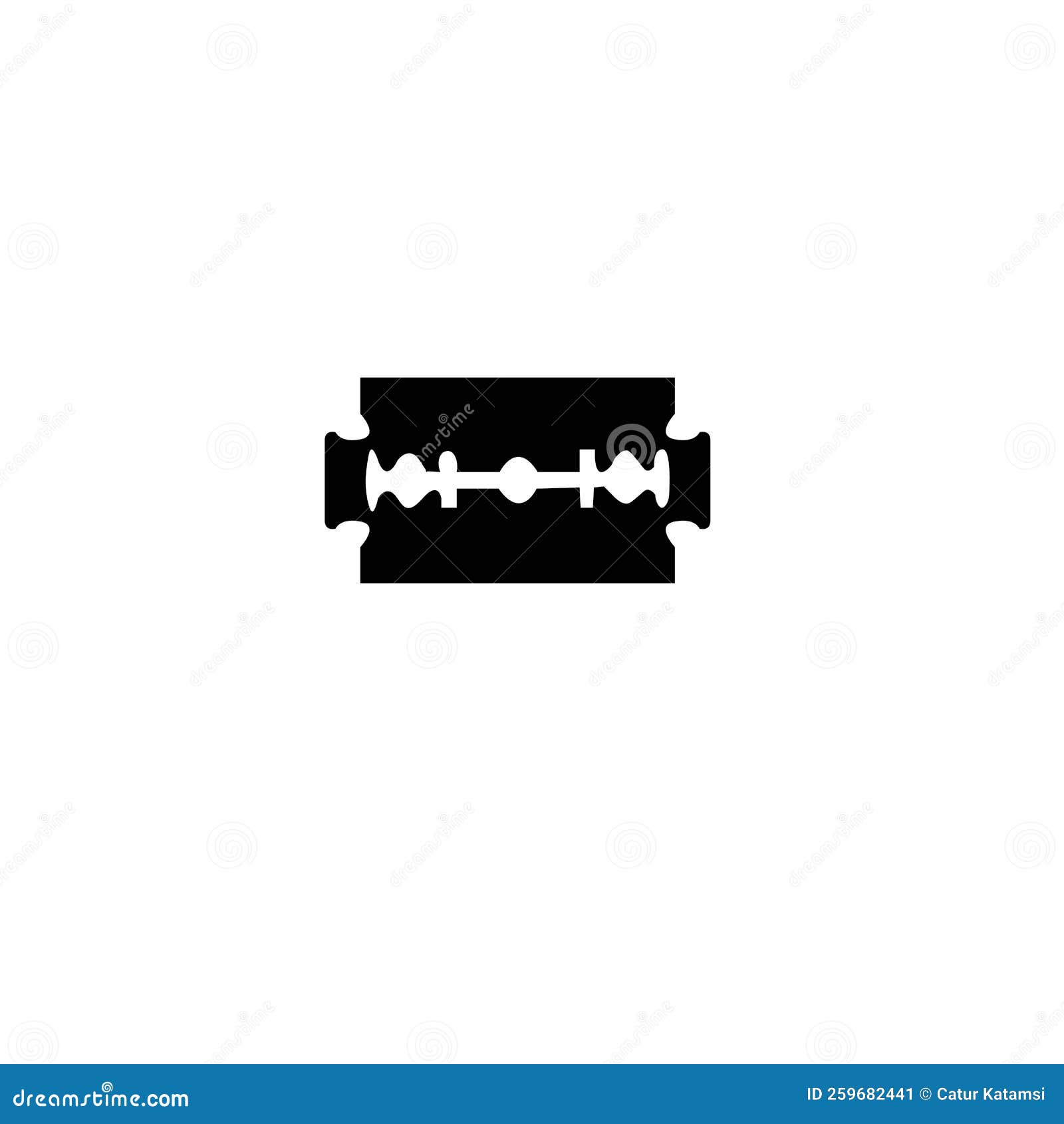 Razor Blade Icon Logo Vector Stock Illustration - Illustration of ...